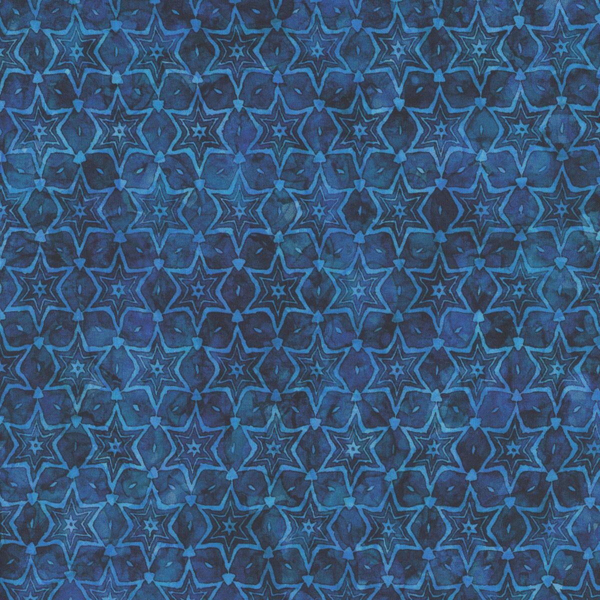 Quilting Treasures Fabrics Moonshadow by Dan Morris Star Tiles Midnight ...