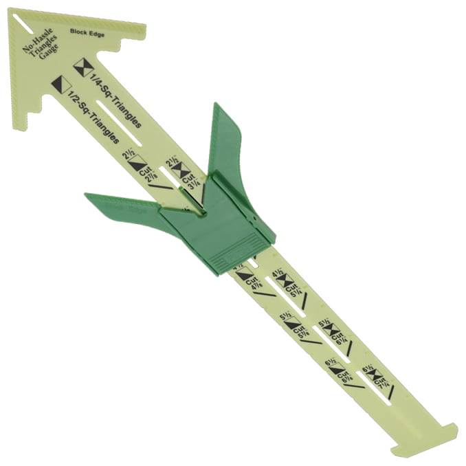 Quilting and Sewing Triangle Gauge Ruler for Half or Quarter Inch ...