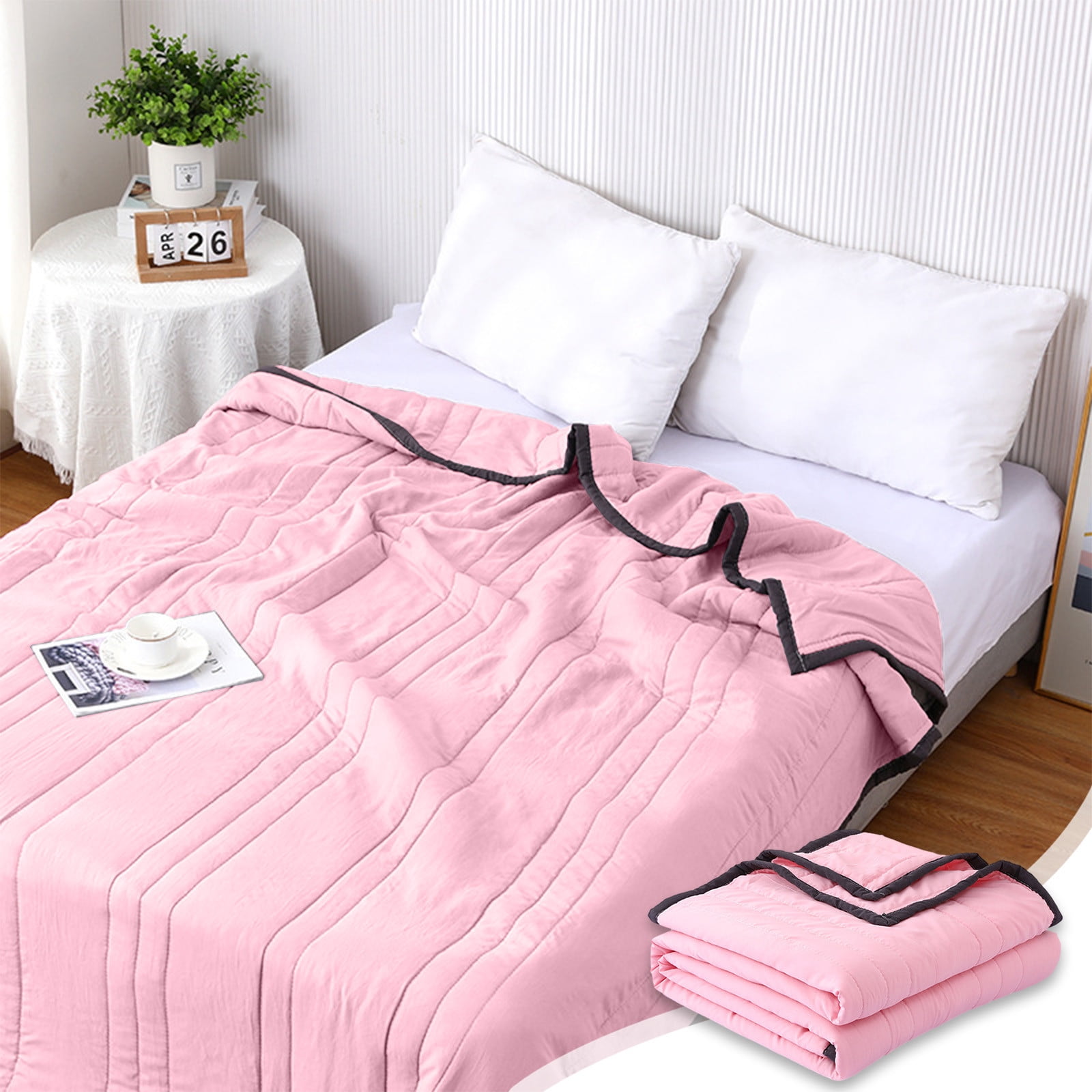 TFHENGQQ Lightweight Summer Quilt, Full/Queen Size, Soft Microfiber ...