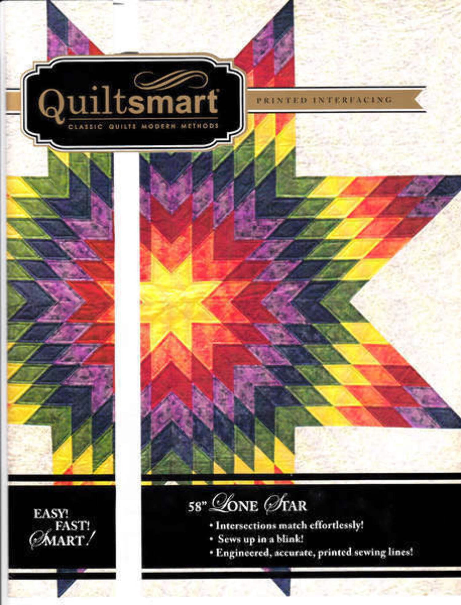 Quiltsmart 58in Lone Star Pattern Kit - Walmart.com