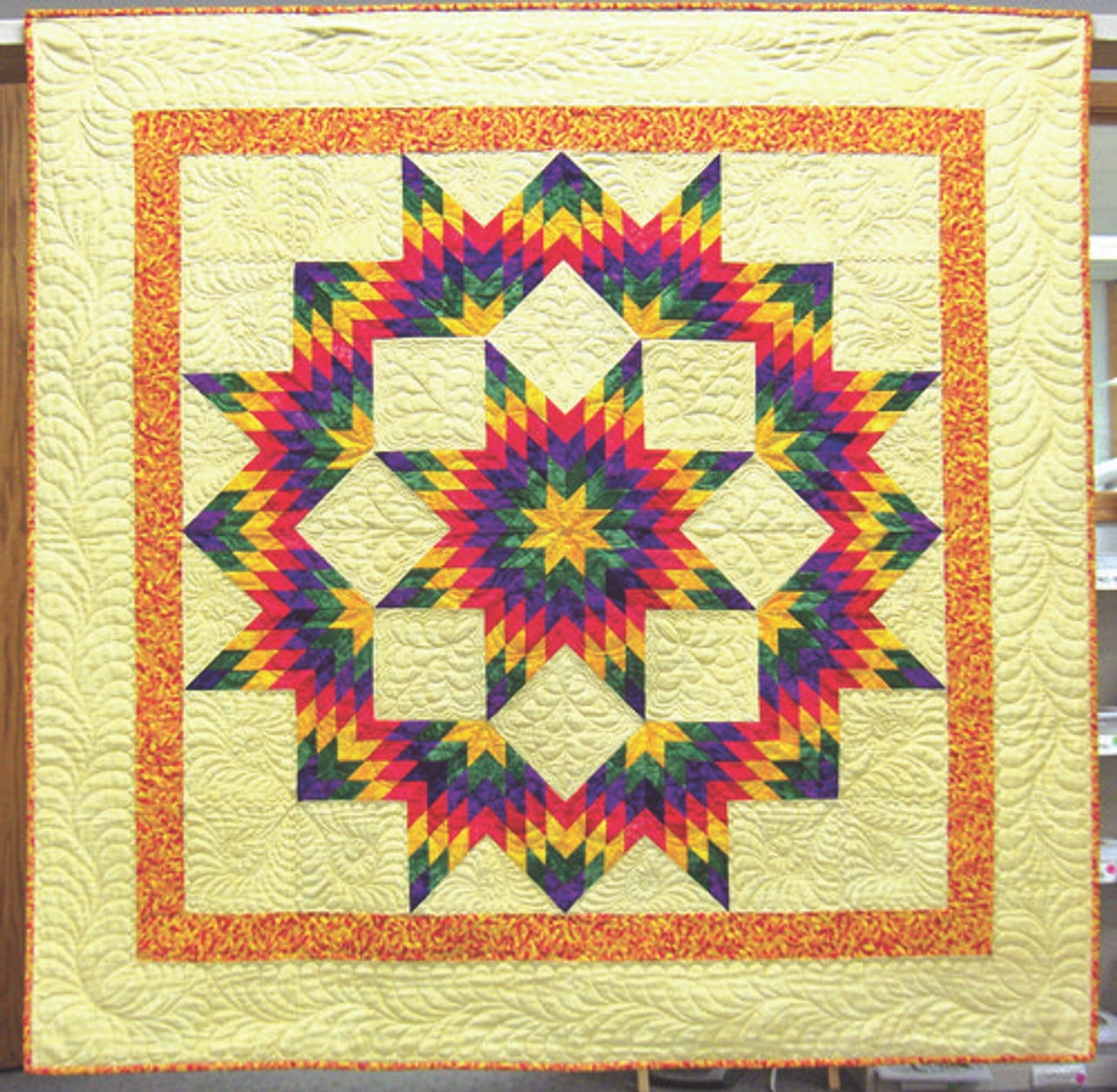 Quiltsmart Bitty Broken Lone Star Quilt Printed Interfacing Kit Pack ...