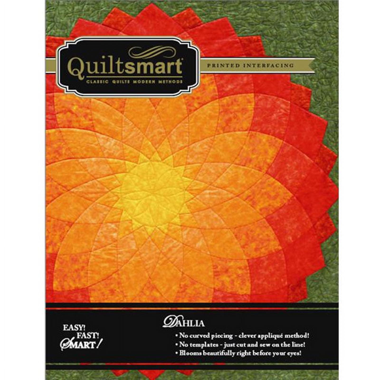 Quiltsmart Dahlia Classic Pack Fusible Interfacing Quilt Pattern Kit ...