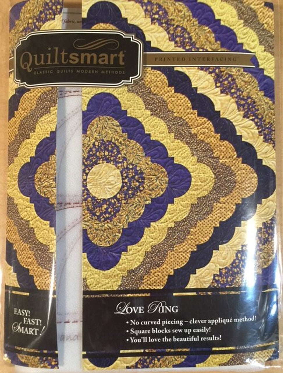 Quiltsmart Love Ring Quilt Printed Interfacing Kit Pack - Walmart.com