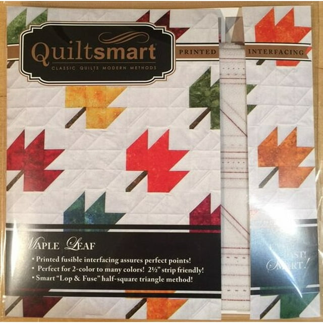 Quiltsmart Maple Leaf Quilt Printed Interfacing Kit Pack - Walmart.com