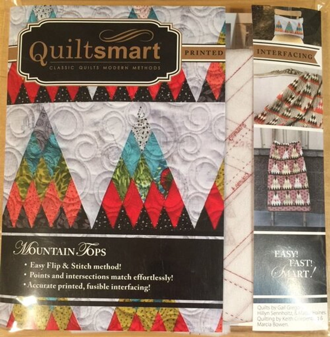 Quiltsmart Mountain Tops Quilt Printed Interfacing Kit Pack - Walmart.com