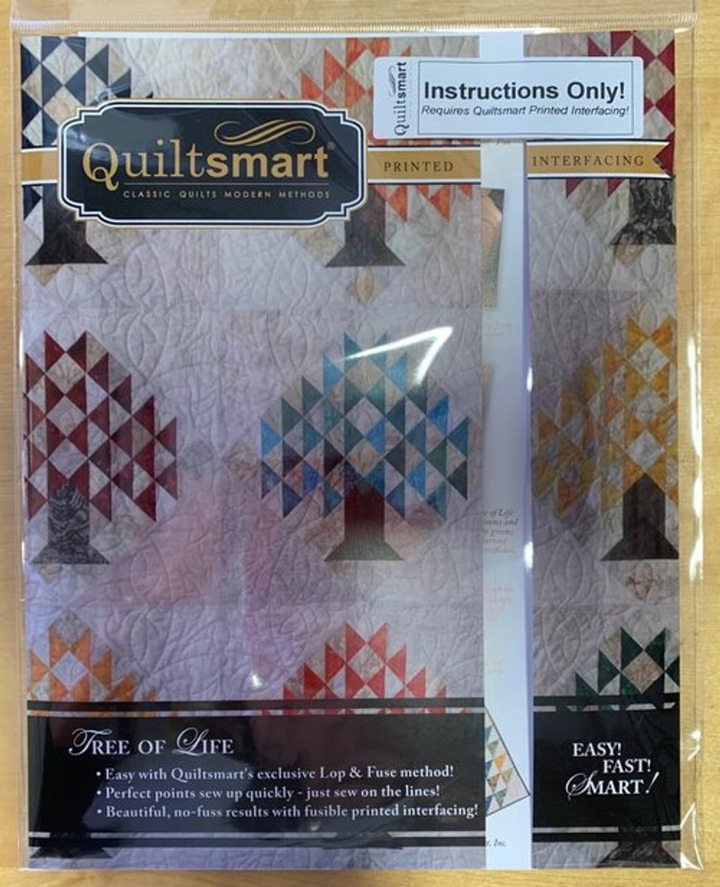 Quiltsmart Tree of Life Quilt Printed Interfacing Kit Pack - Walmart.com