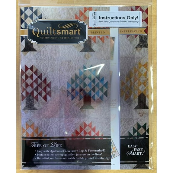 Quiltsmart Tree of Life Quilt Printed Interfacing Kit Pack - Walmart.com