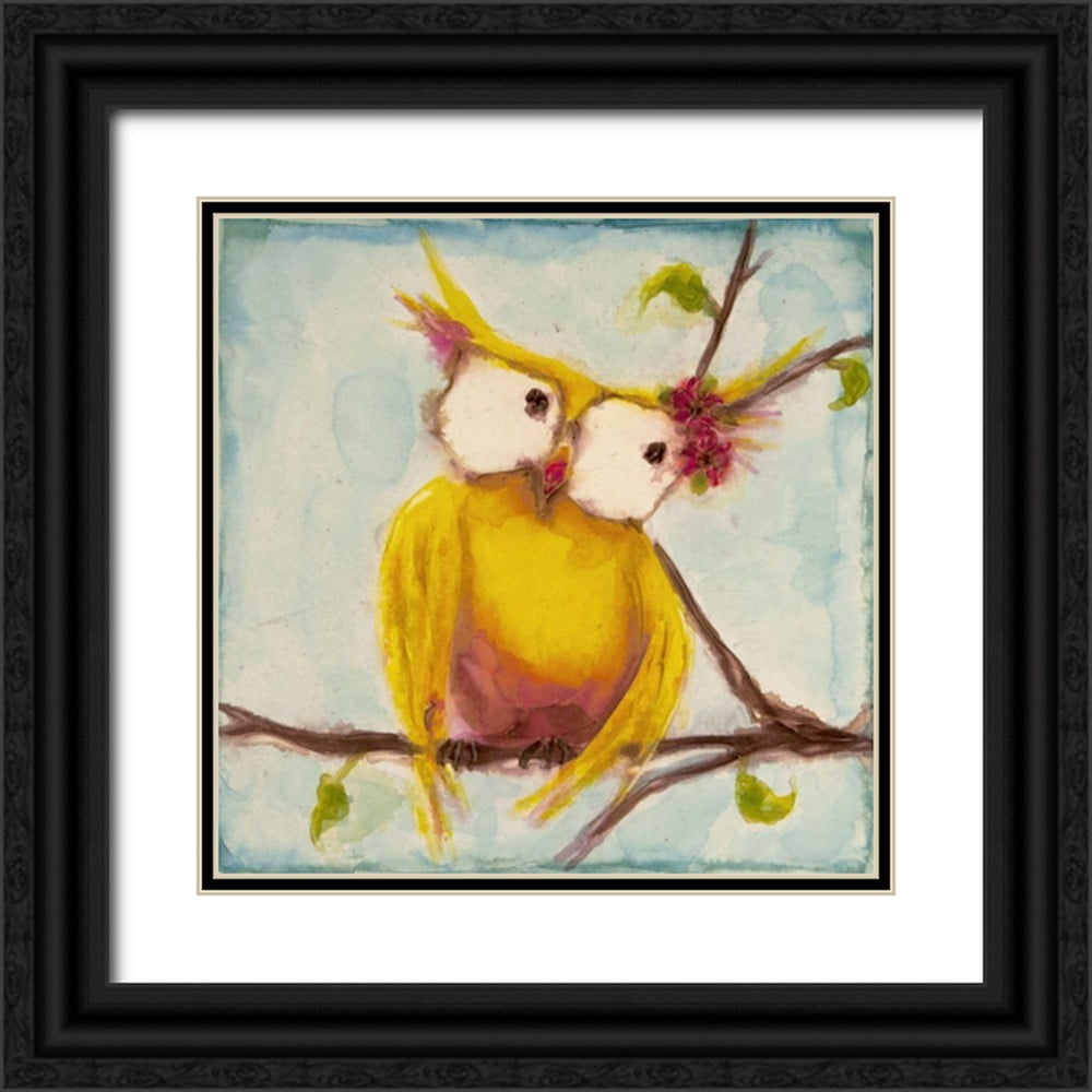 Quin, Marabeth 20x20 Black Ornate Wood Framed with Double Matting ...