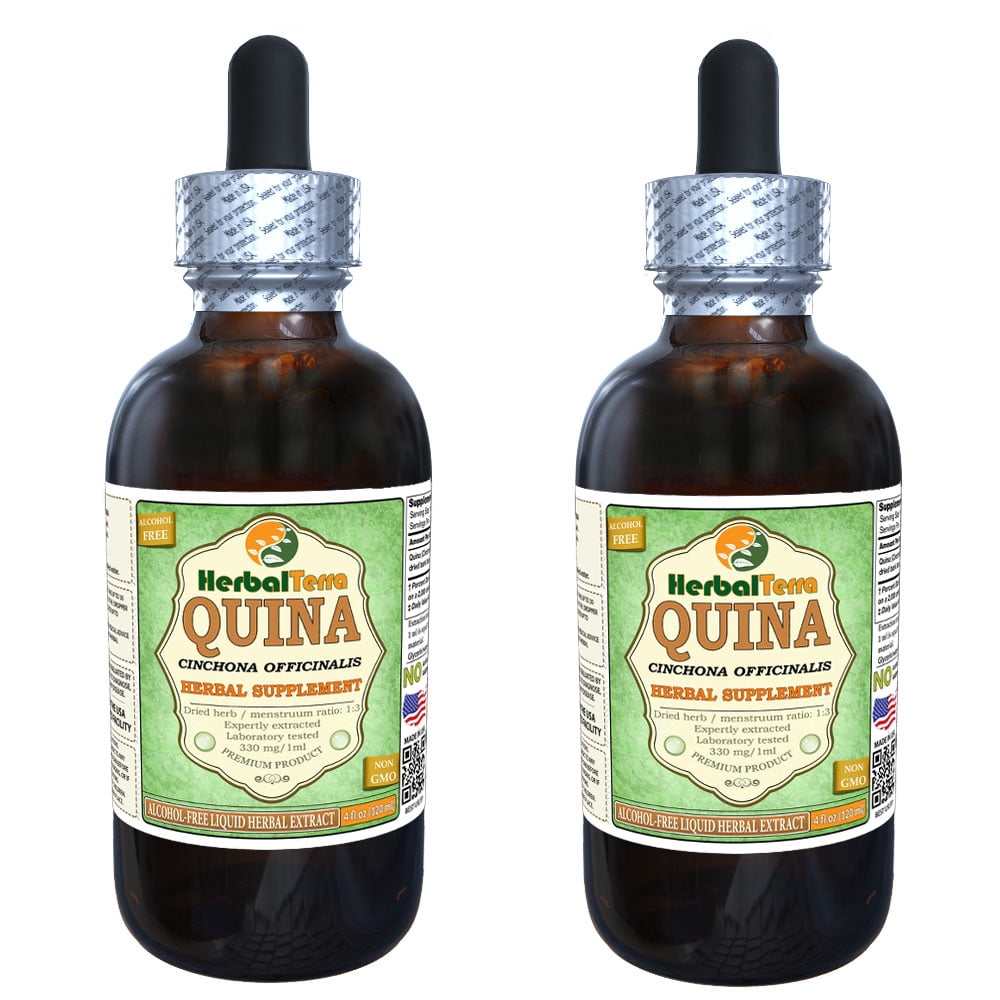 Quina (Cinchona Officinalis) Glycerite, Dried Bark Alcohol-FREE Liquid ...