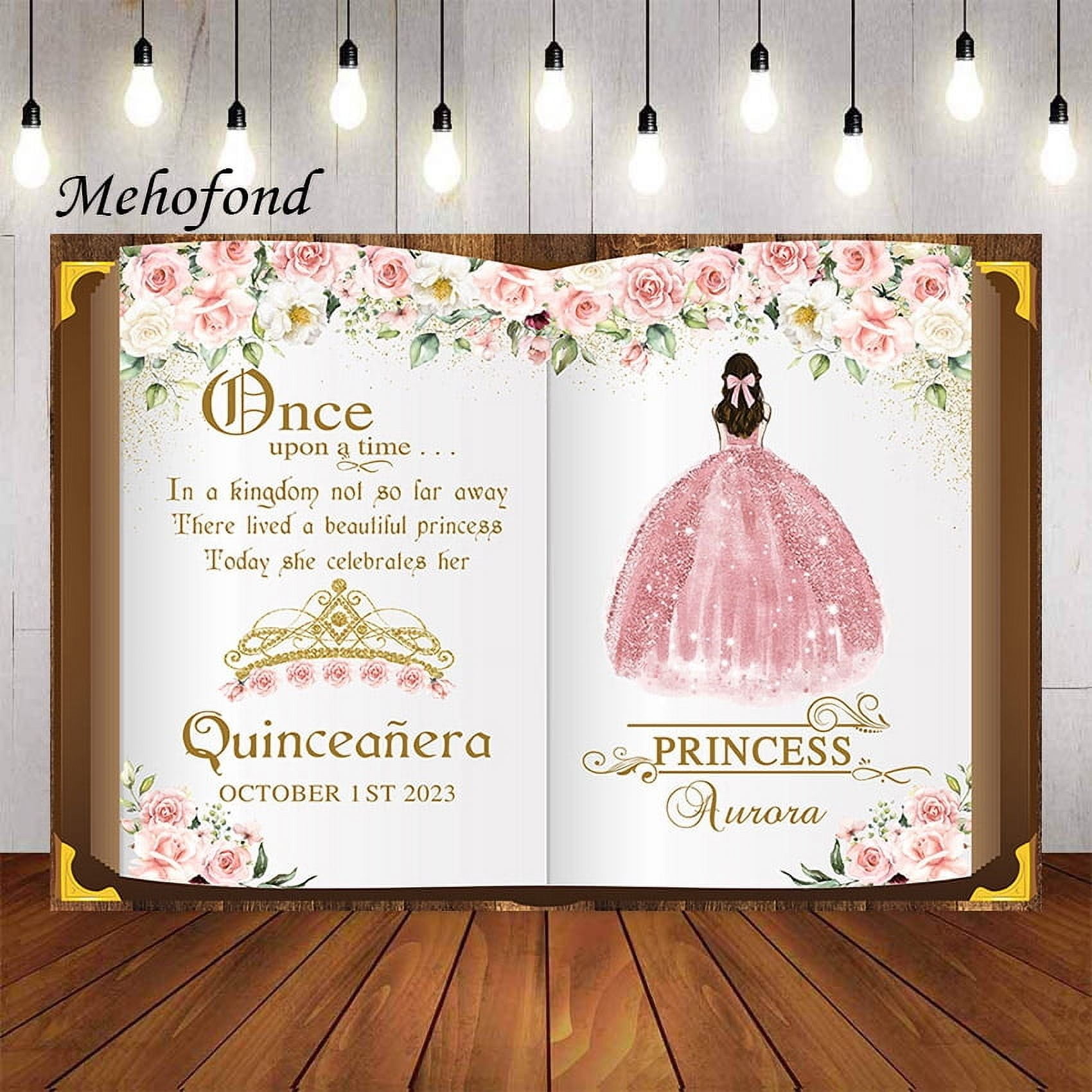 Quinceañera Books Once Upon a Time Princess Girls Birthday Party r ...