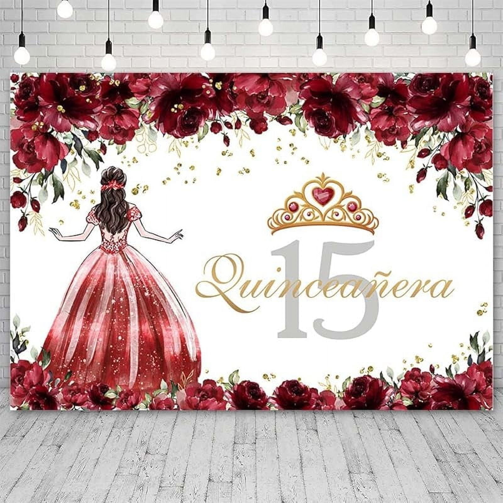 Quinceanera 15th Backdrop for Girls Mexico 15th Birthday Photography ...
