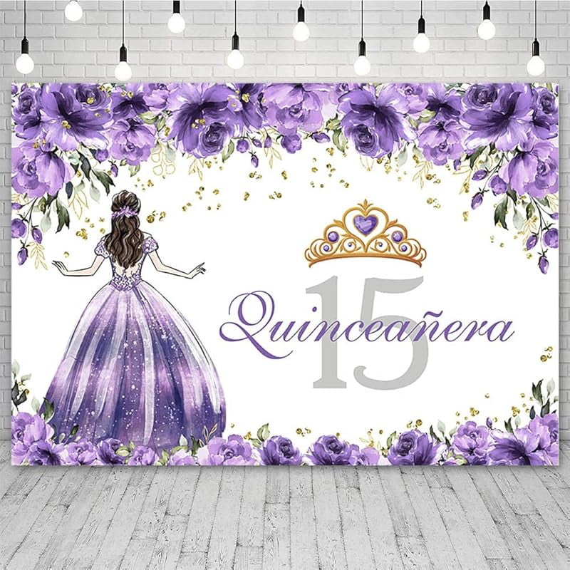 Quinceanera 15th Backdrop for Girls Mexico 15th Birthday Photography ...