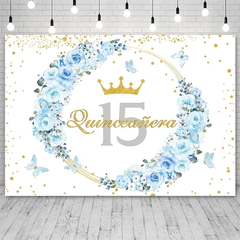 Quinceanera 15th Birthday Backdrop for Girl Mexico 15th Adult Girl ...