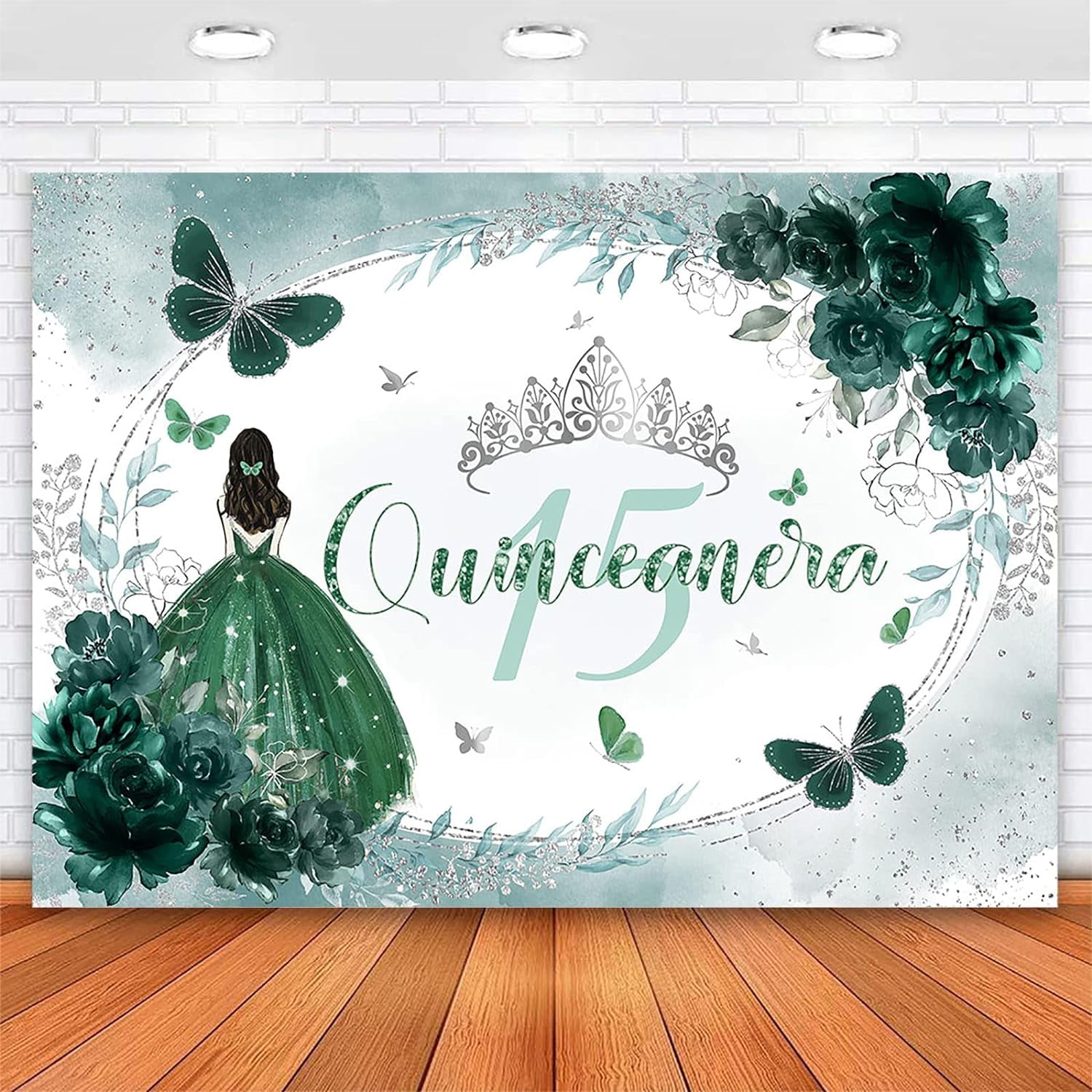 Quinceanera 15th Birthday Backdrop for Girls Sweet 15 Miss Quince ...