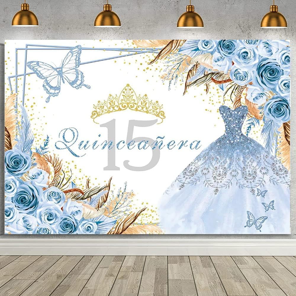 Quinceanera 15th Birthday Boho Backdrop for Sweet Girl Boho Birthday ...