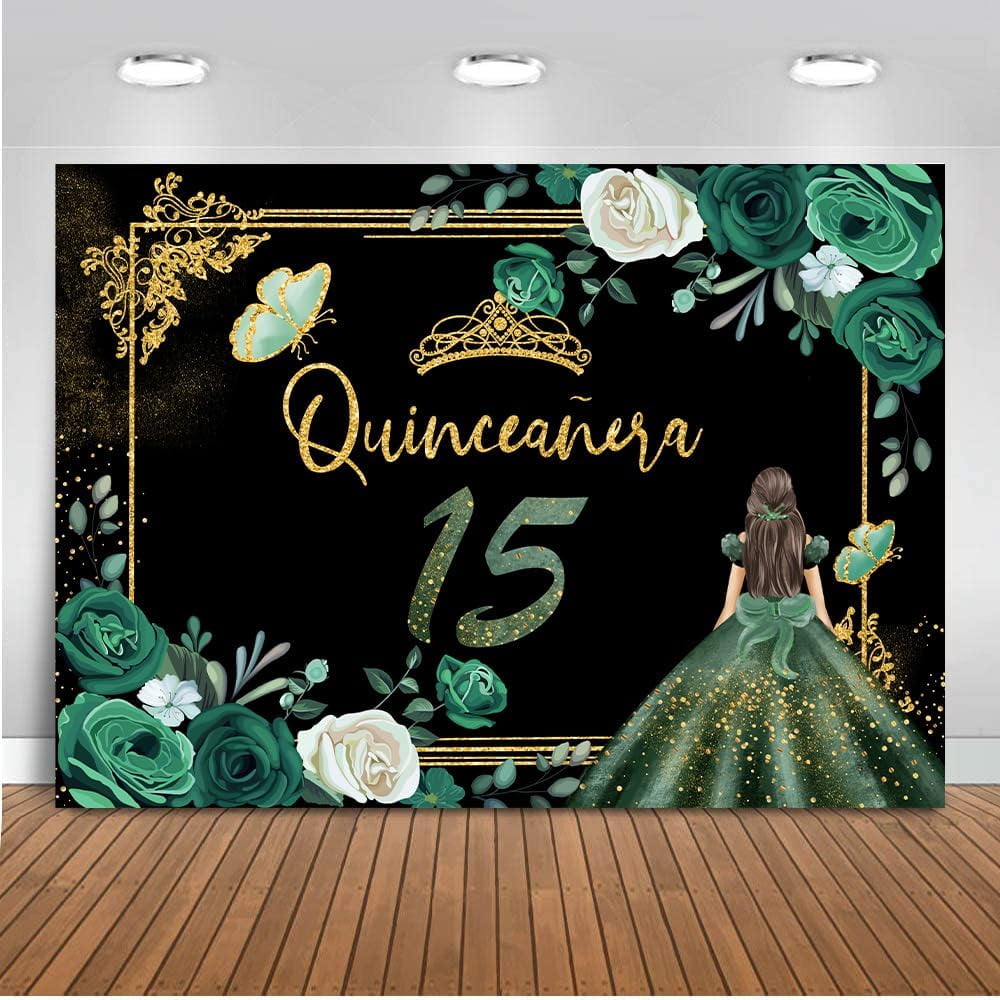 Quinceanera Decorations Quinceanera Birthday Backdrop Mis Quince Anos ...