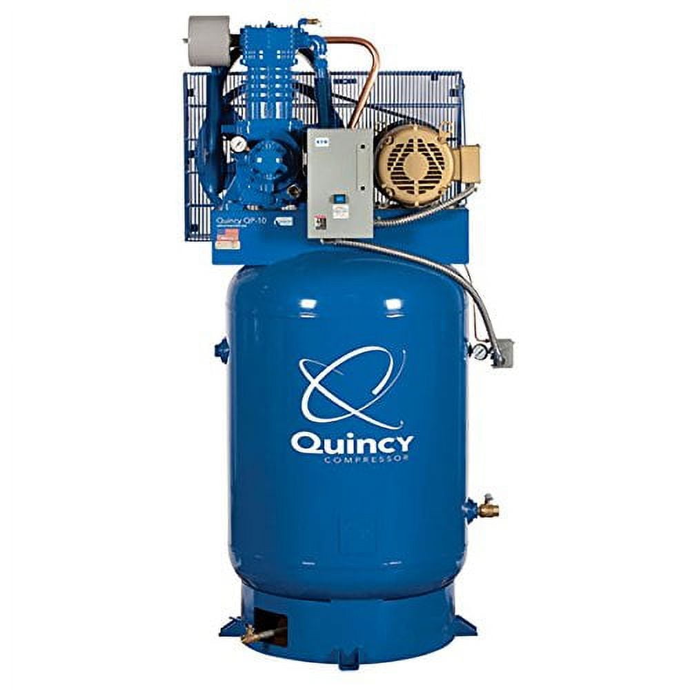 Quincy 10-HP 120-Gallon Pressure Lubricated Two-Stage QP Pro Air ...