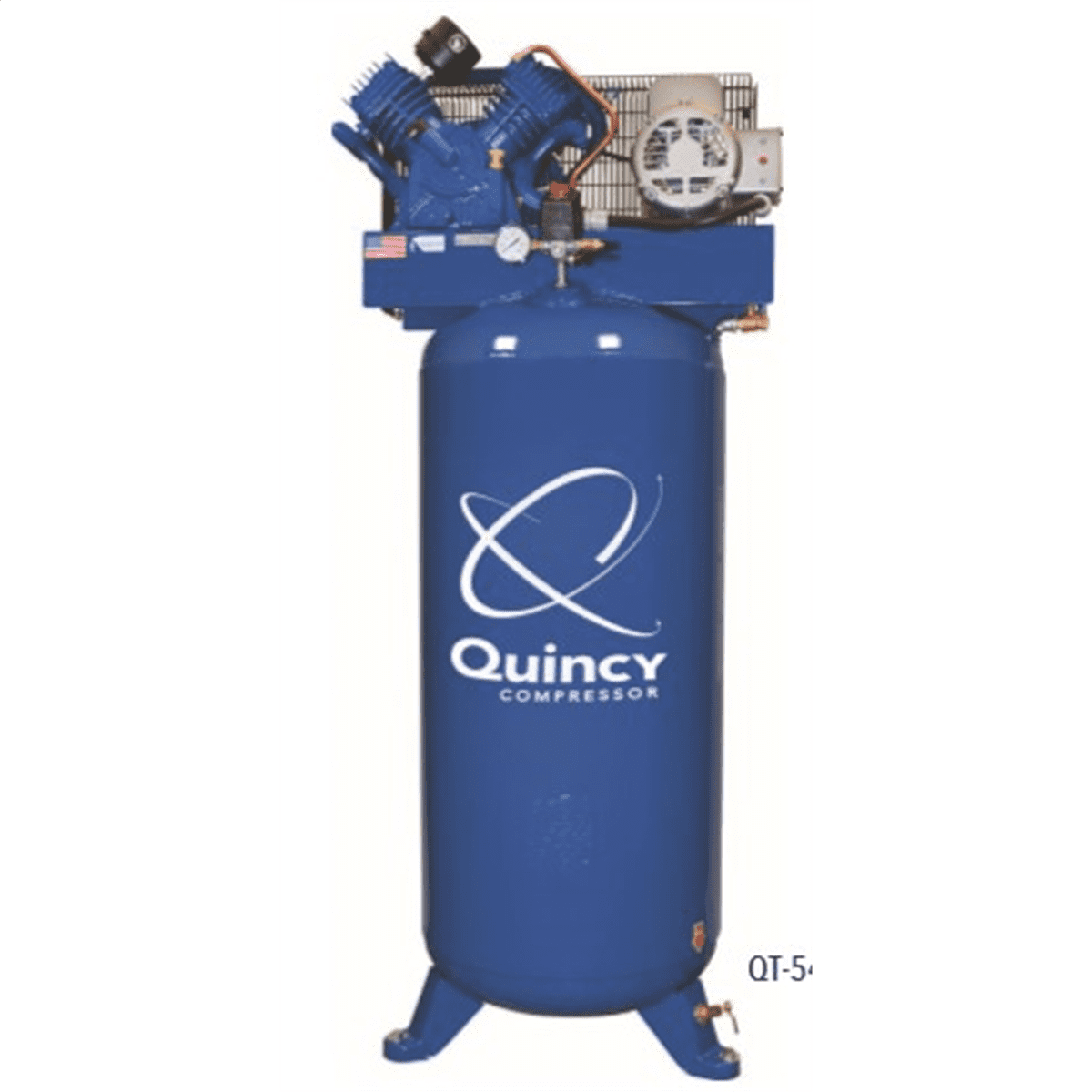 Quincy Compressors 7.5 HP 80 Gallon Two-Stage Vertical 230V 1PH Air ...