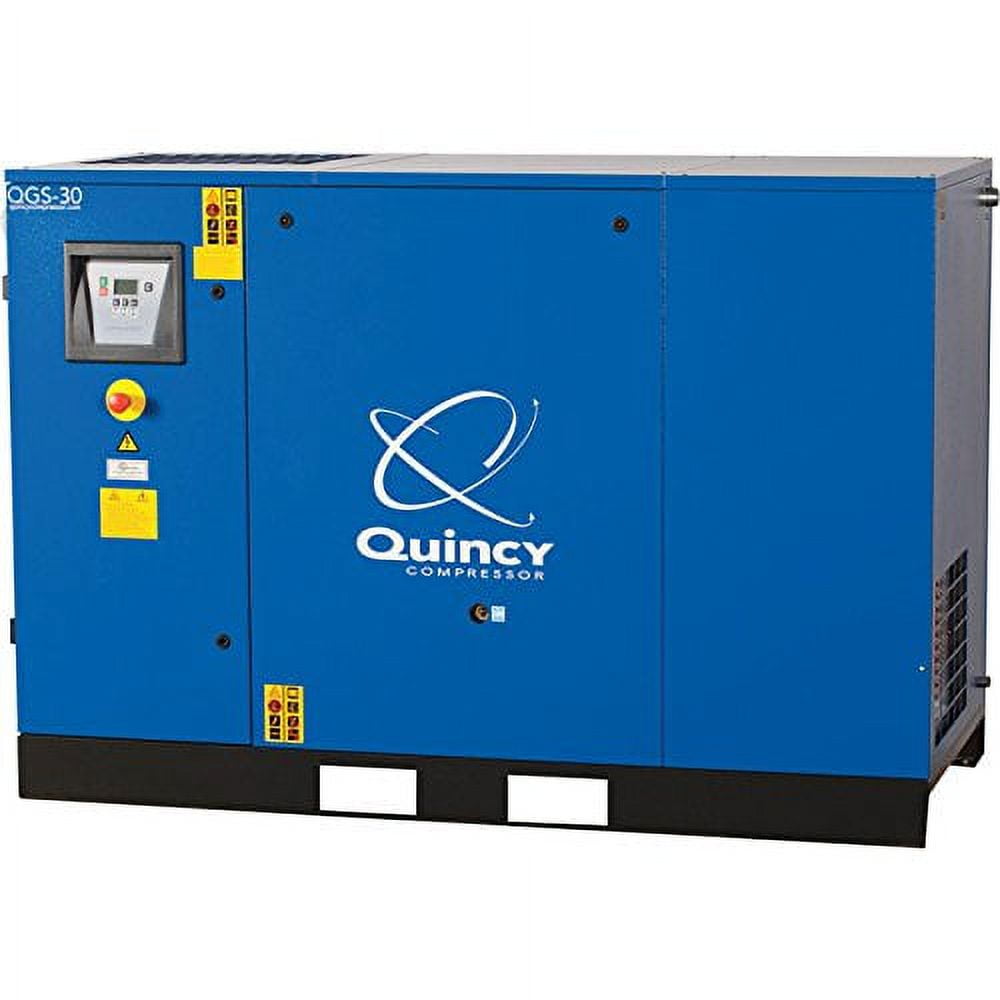Quincy QGS Rotary Screw Air Compressor - 30 HP, 208/230-460 Volt, 3 ...