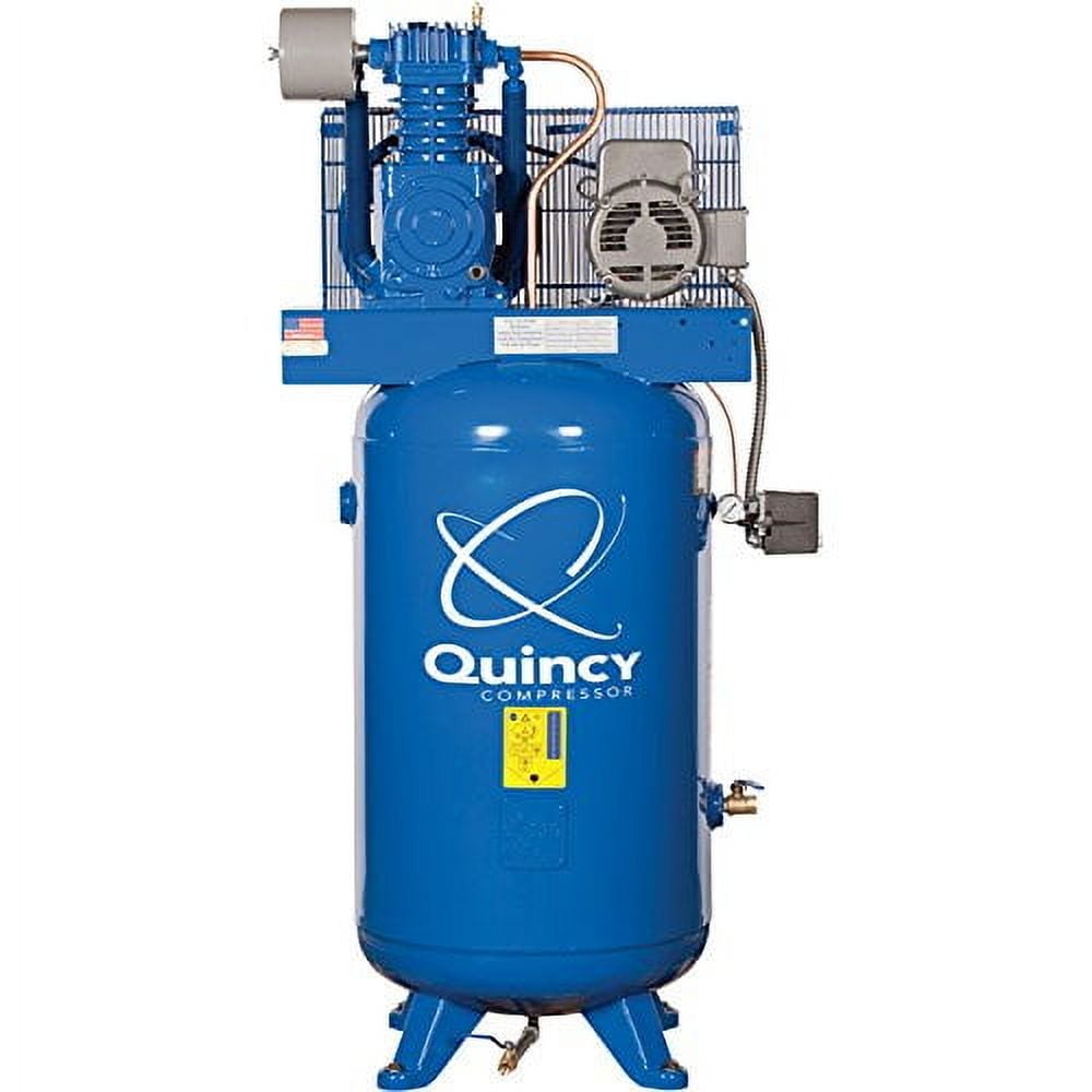Quincy QT-5 Splash Lubricated Reciprocating Air Compressor - 5 HP, 230 ...