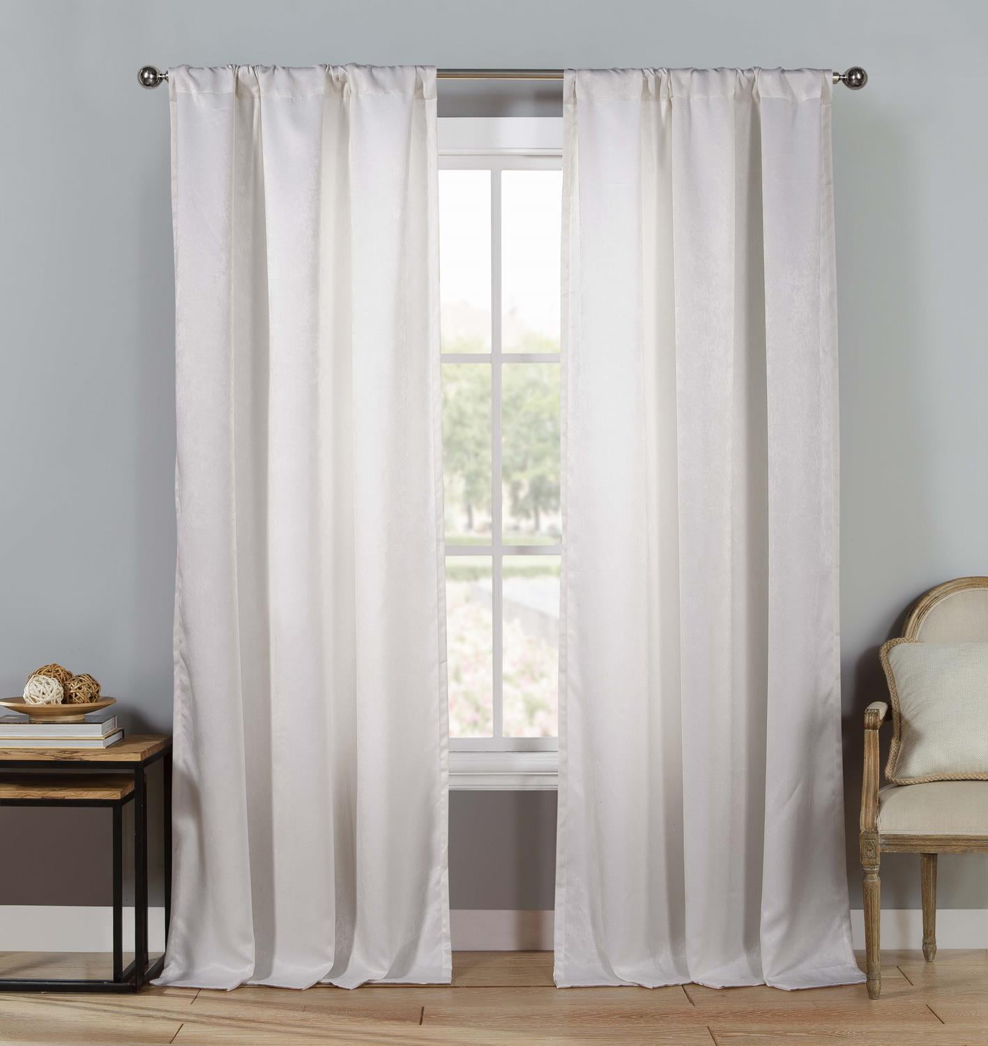 Quincy Solid Window Curtain Set - Walmart.com