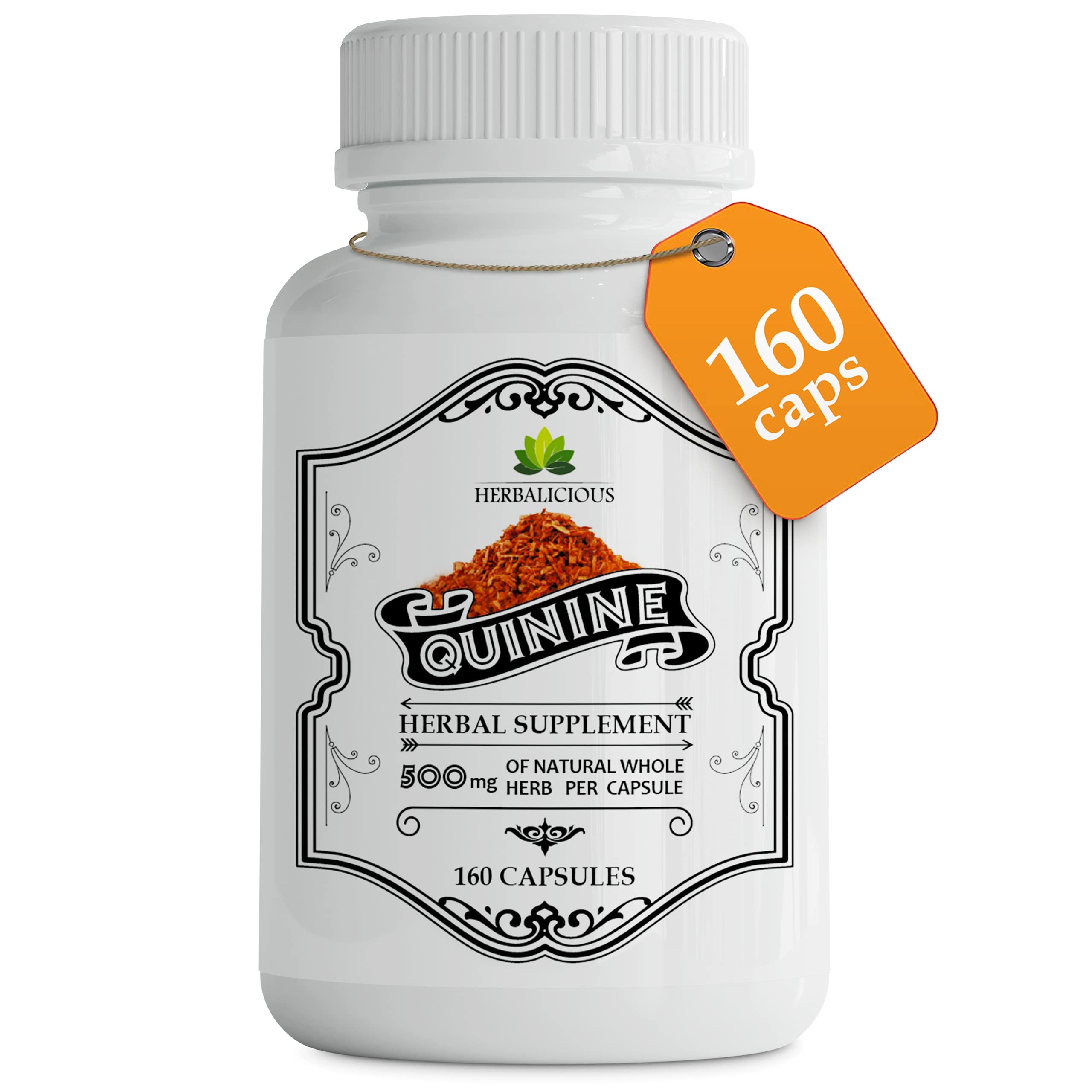 Quinine Capsules - Cinchona Officinalis Bark Herbal Supplement for ...