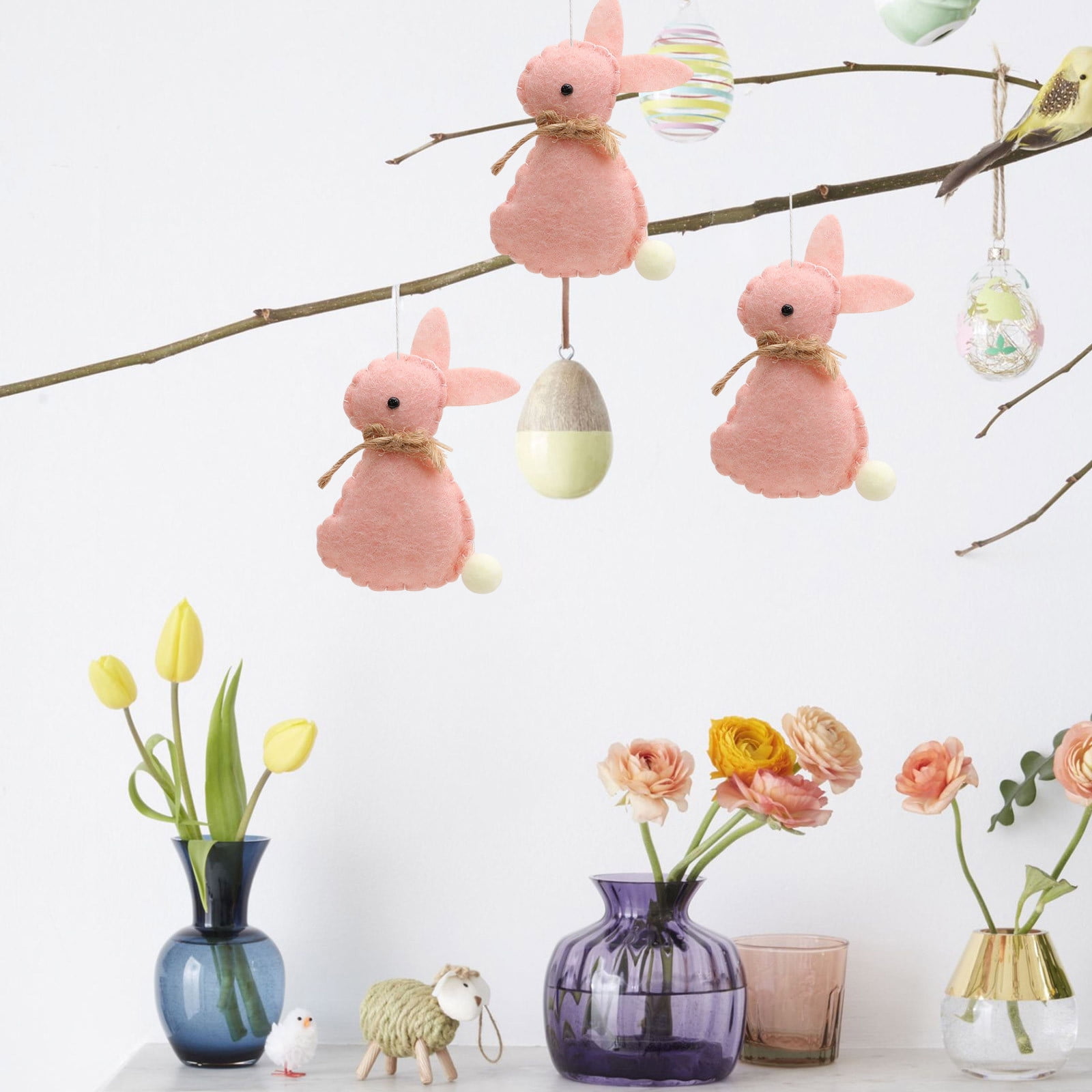 Todaioua 1 Pc Mini Plush Easter Bunny Stuffed Animal, Soft Tiny Stuffed ...