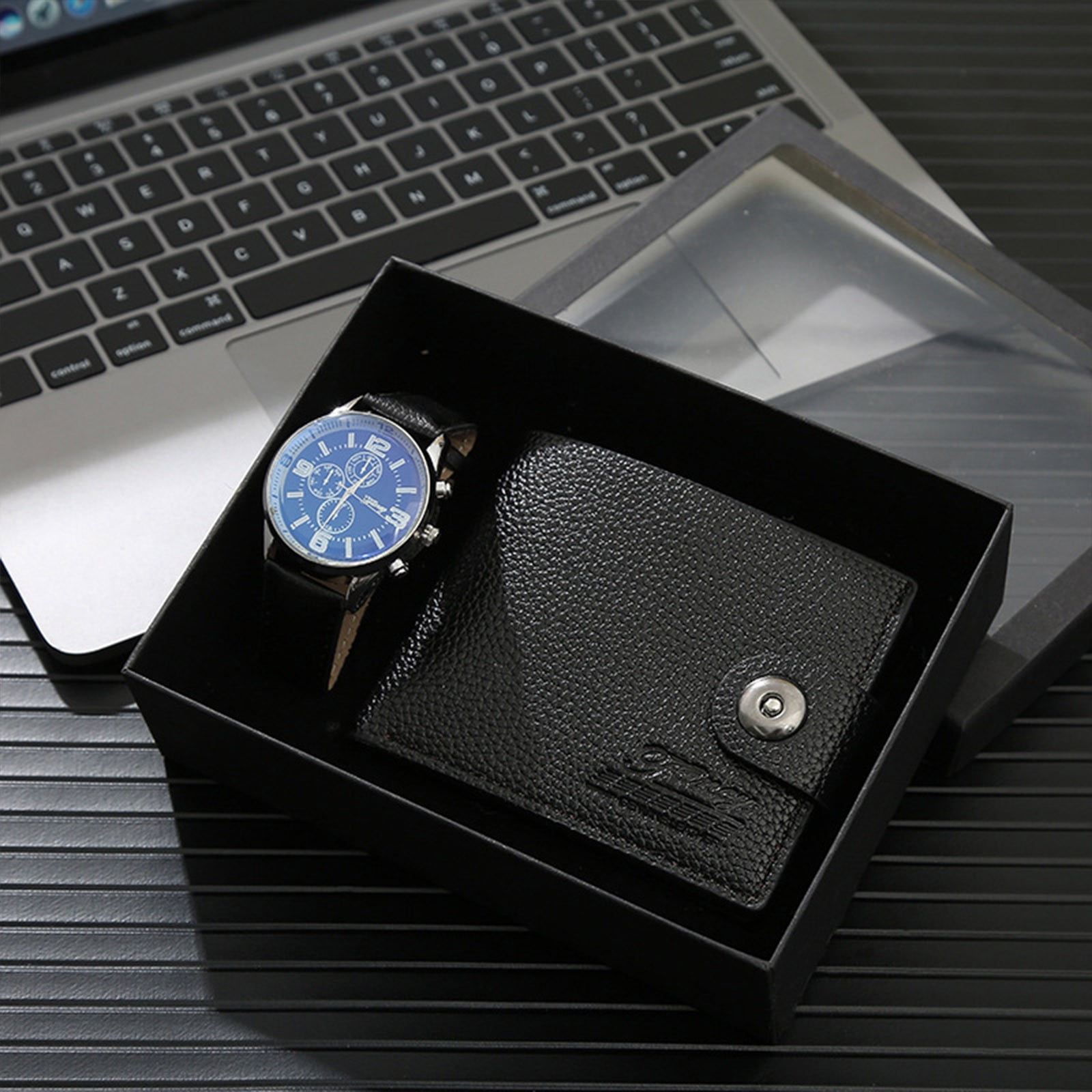 1 Pcs Wallet And 1 Pcs Watch, Fashionable Father's Day Business Gift ...