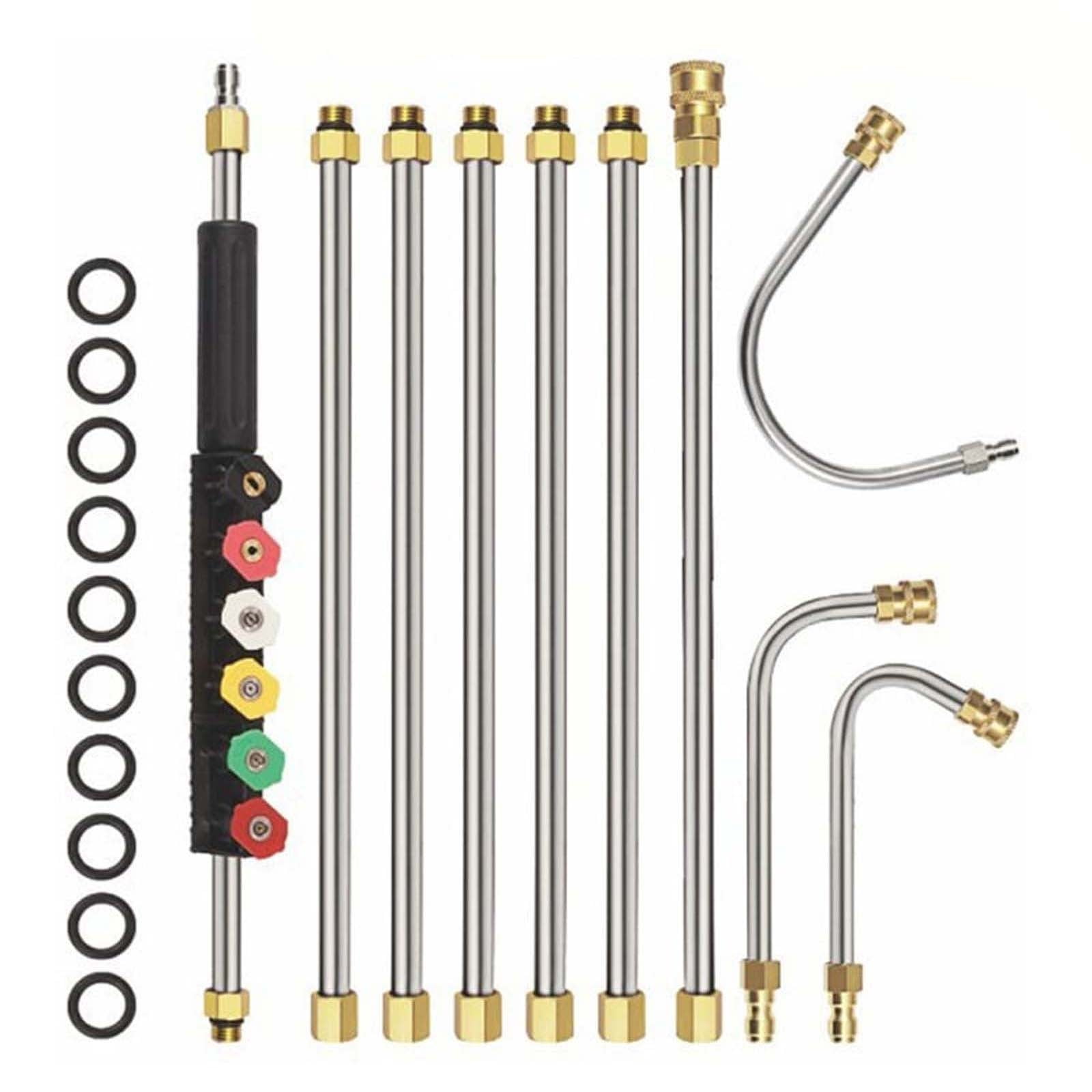 Todaioua 10 Pack Pressure Washer Extension Wand for Gutter Cleaning ...