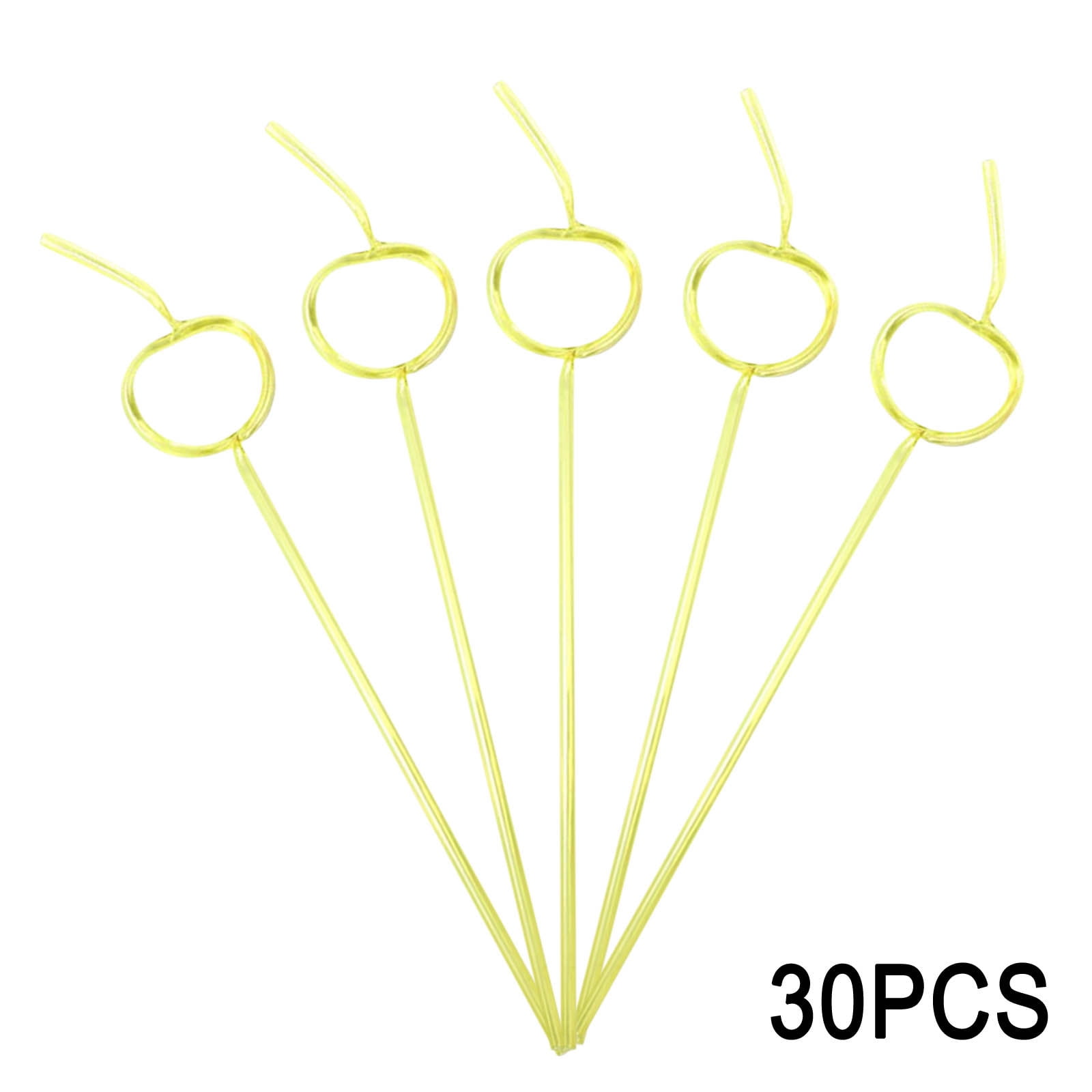 Quinlirra Back to School 30 Pcs Plastic Straws Reusable Drinking Straws ...