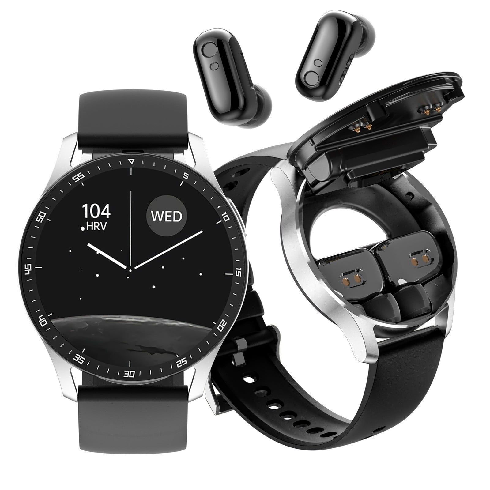 Quinlirra Back to School Sports Smartwatch with Wireless Earphones 2 in ...