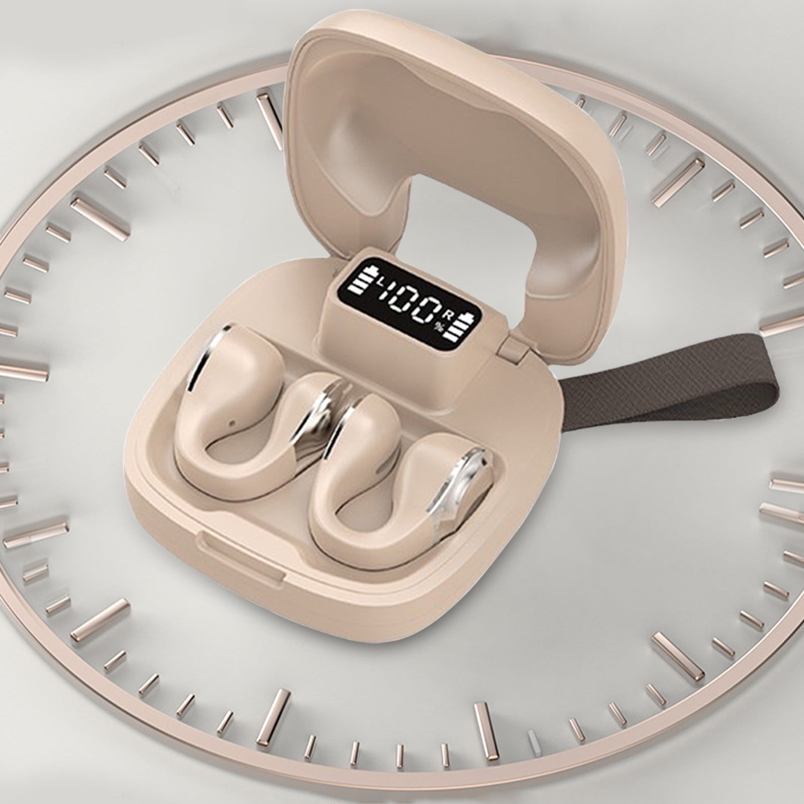 Quinlirra Bluetooth Headset Bones Conduction Ear Clip Comfortable ...