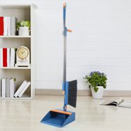 Broom & Dustpan Set, with 33 Inch Long Handle, Broom with Dustpan, Broom and Dustpan Set for ...