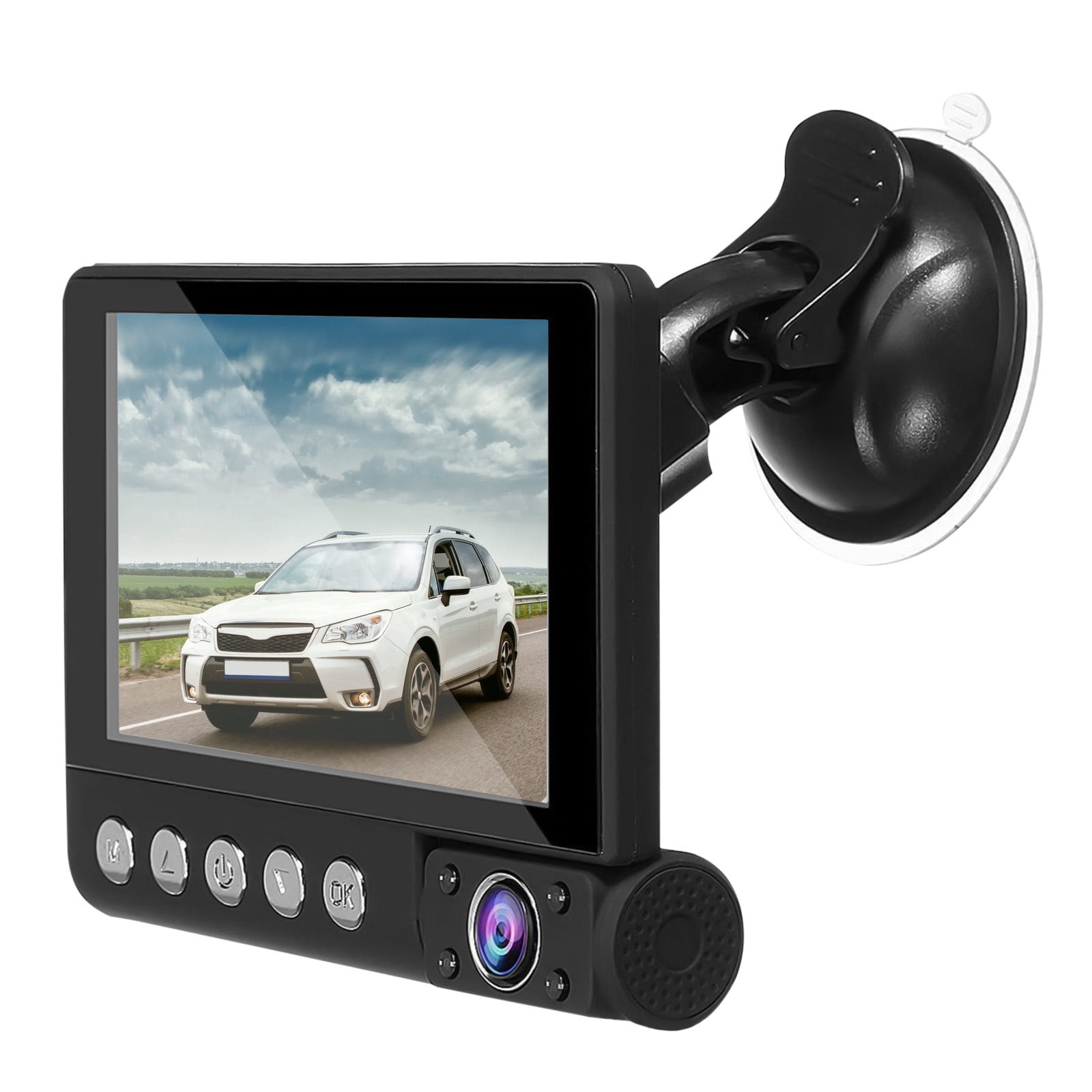 Todaioua 3 Channel Dash Cam Front and Inside 1080P Uber Car Camera with ...