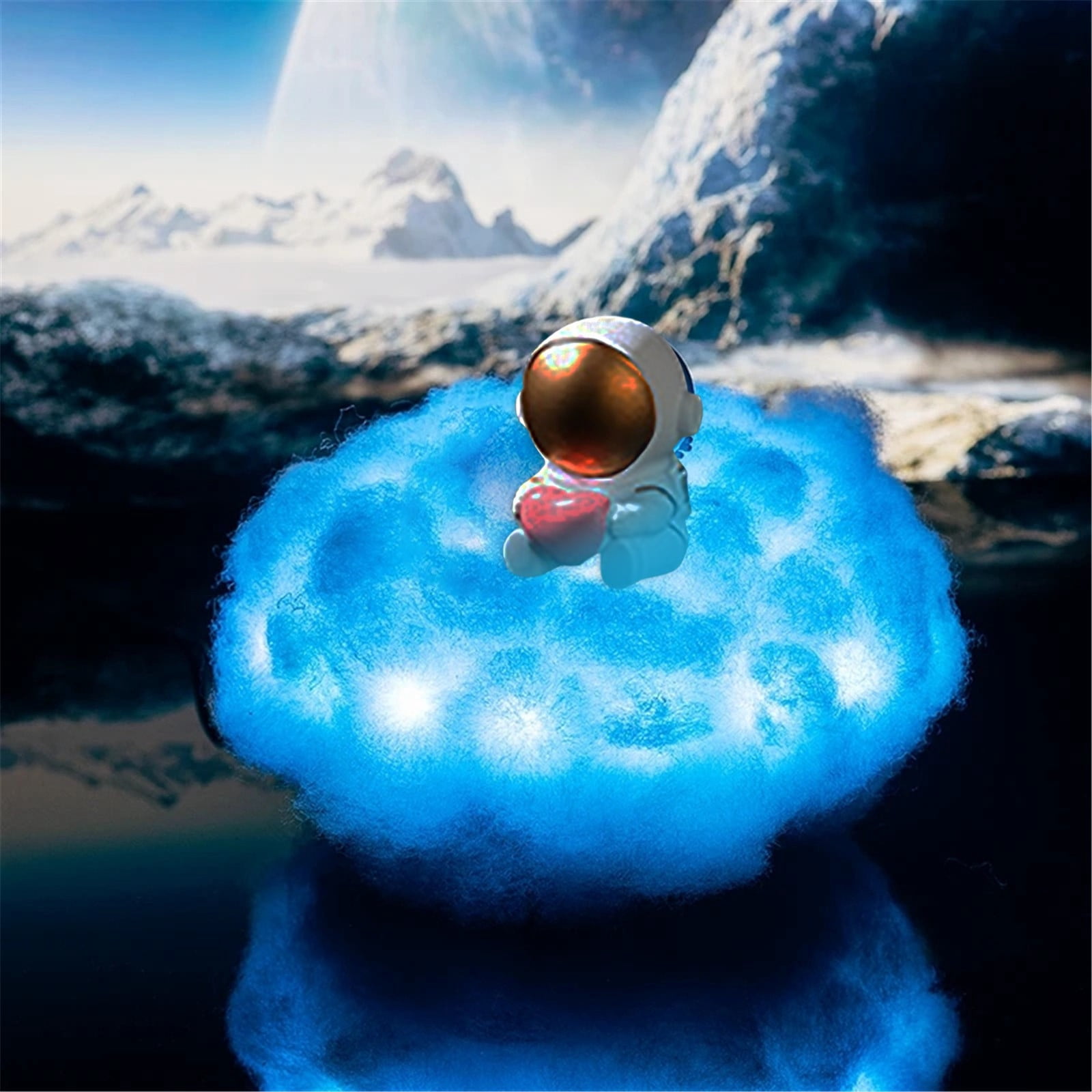 Todaioua 3D Wireless Portable Big Cloud Lightning Light Kit Decorations ...