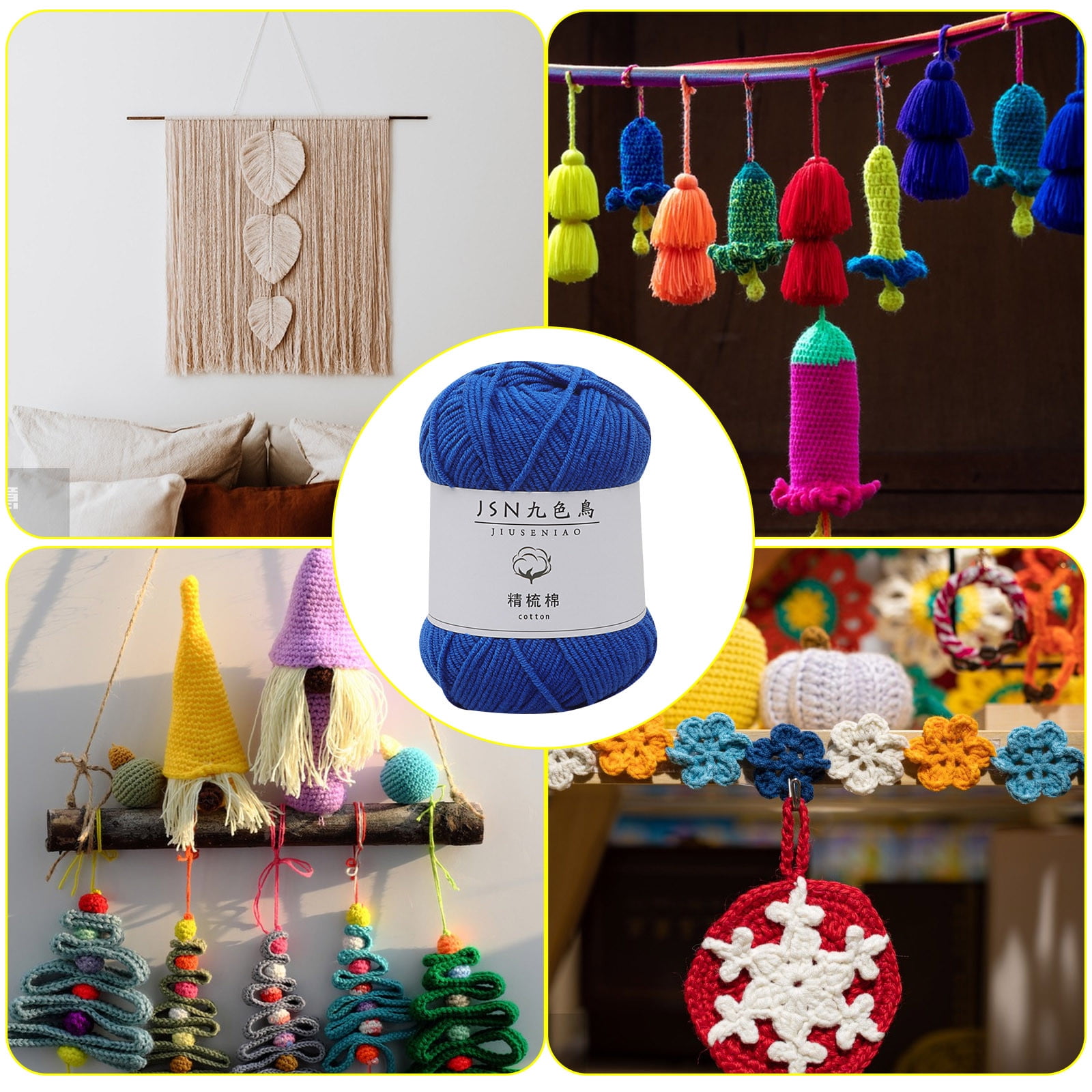 Quinlirra Clearance 4 Ply Milk Cotton Yarn, Yarn for Crochet,Yarn,Soft ...