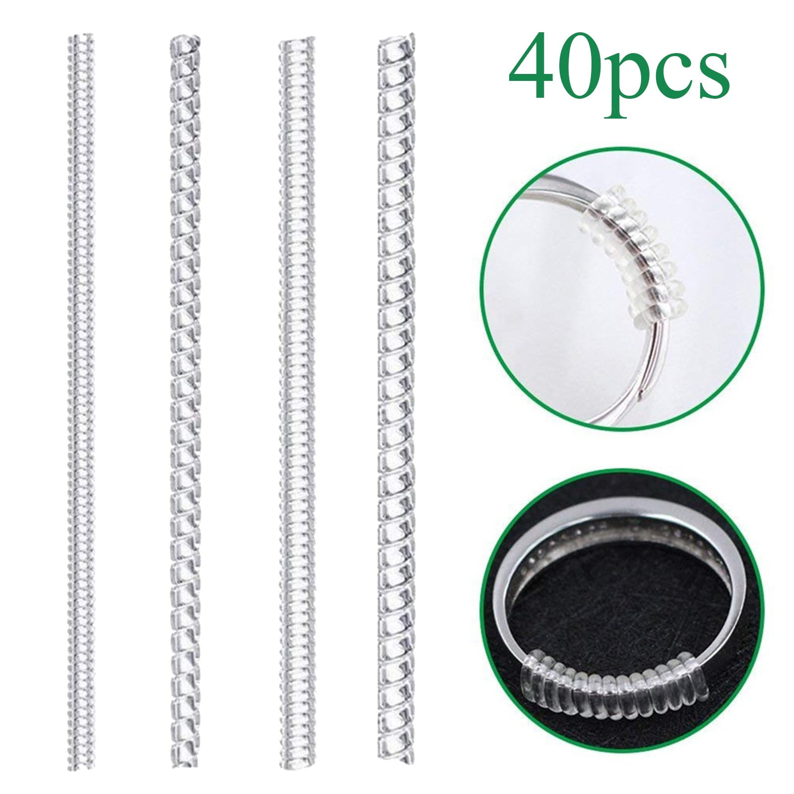 Quinlirra Clearance 40 Pack Ring Sizer Adjuster for Loose Rings, 4 ...