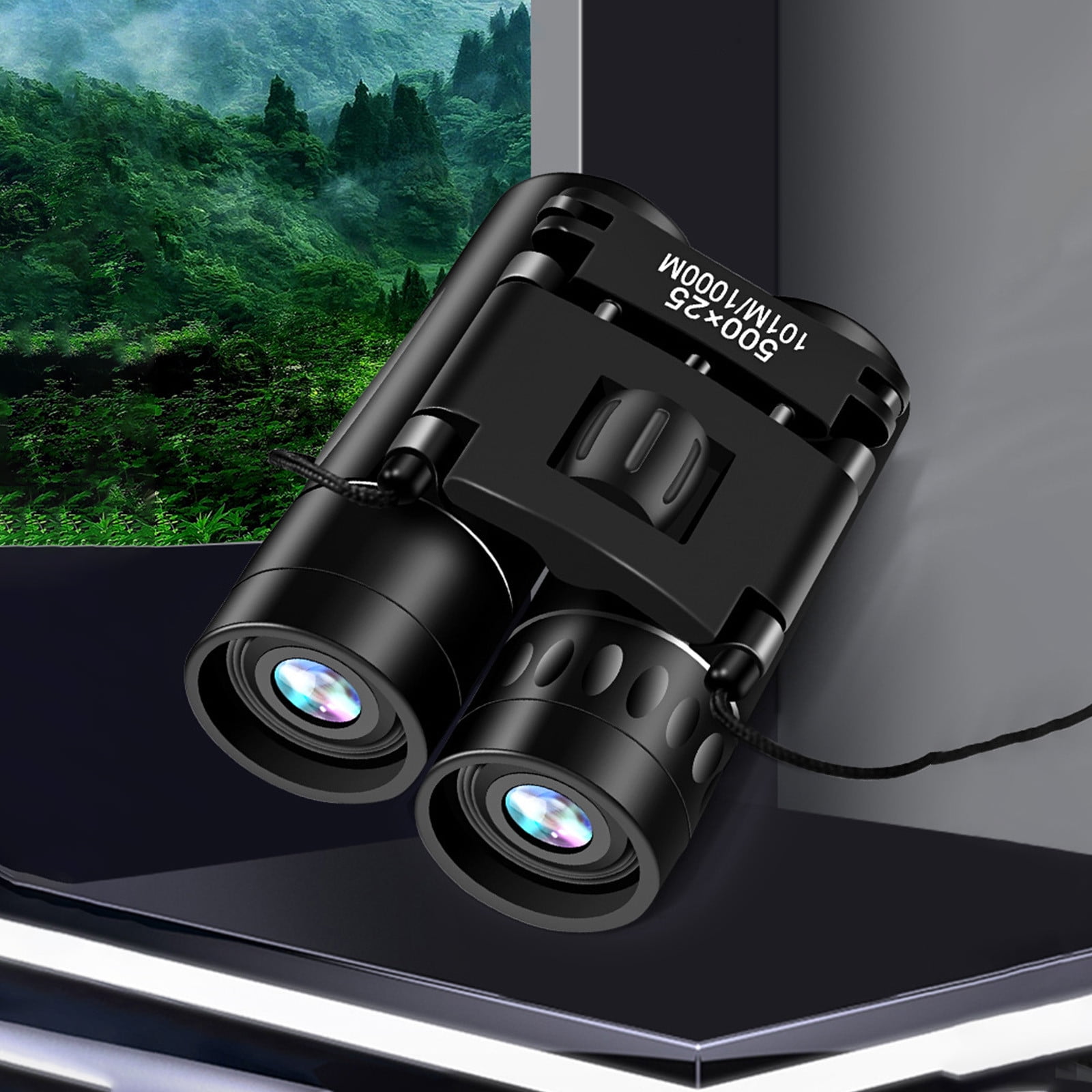 500X25 Compact Pocket Binoculars for Adults Bird Watching - Small ...