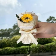 Hzsb Pocket Bouquet Mini Artificial Flowers Pocket Faux Roses Sunflower ...