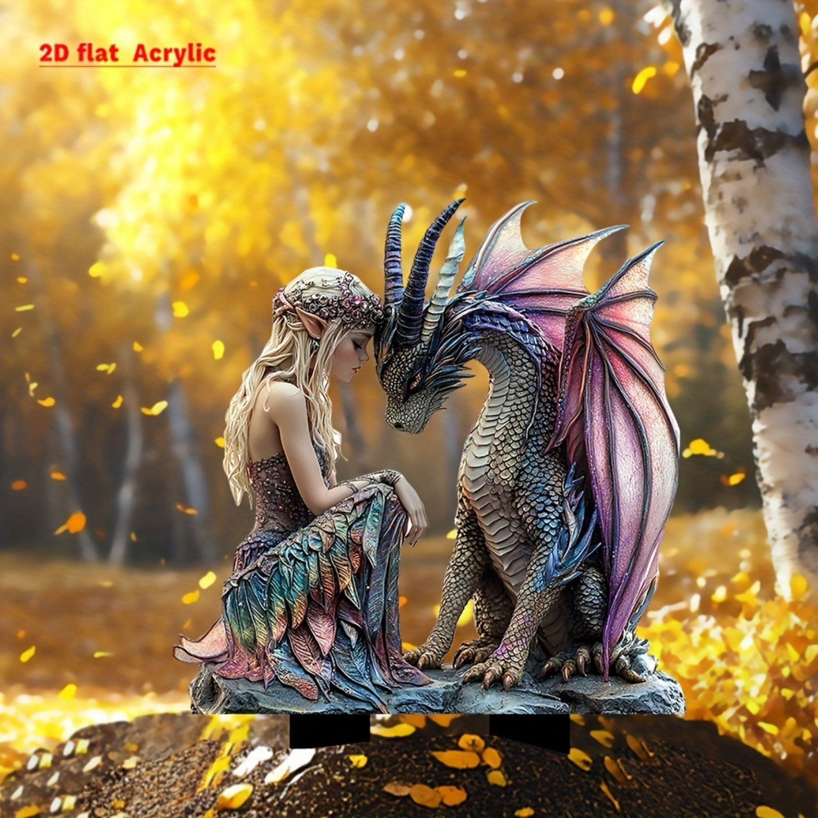 Bohemian Fairy Flower Pot Decoration, Acrylic Garden Ground Insert Pots Accessories Large Pot ...