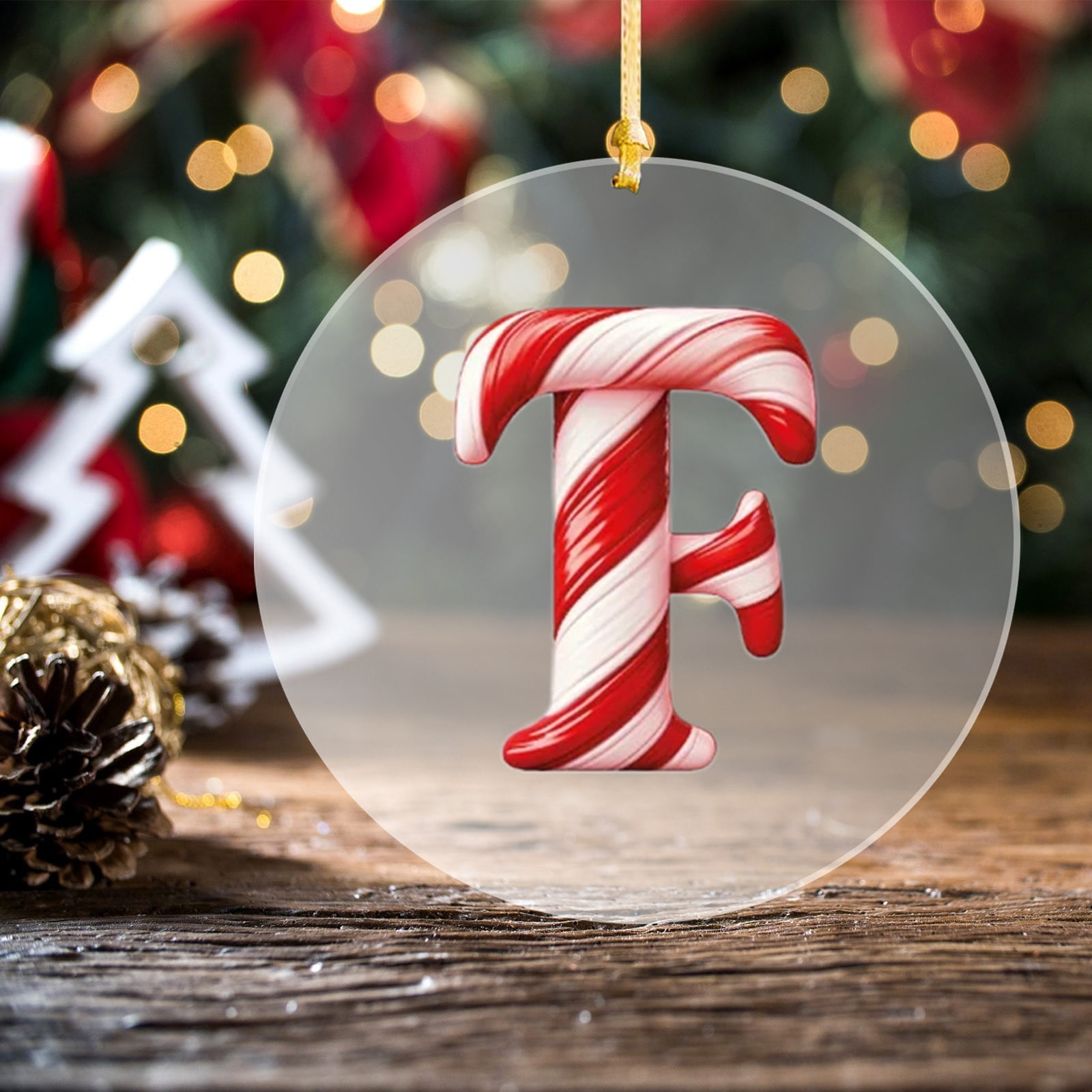 Todaioua Candy Letter Ornament 26 Letter Ornament Cane, Great for ...