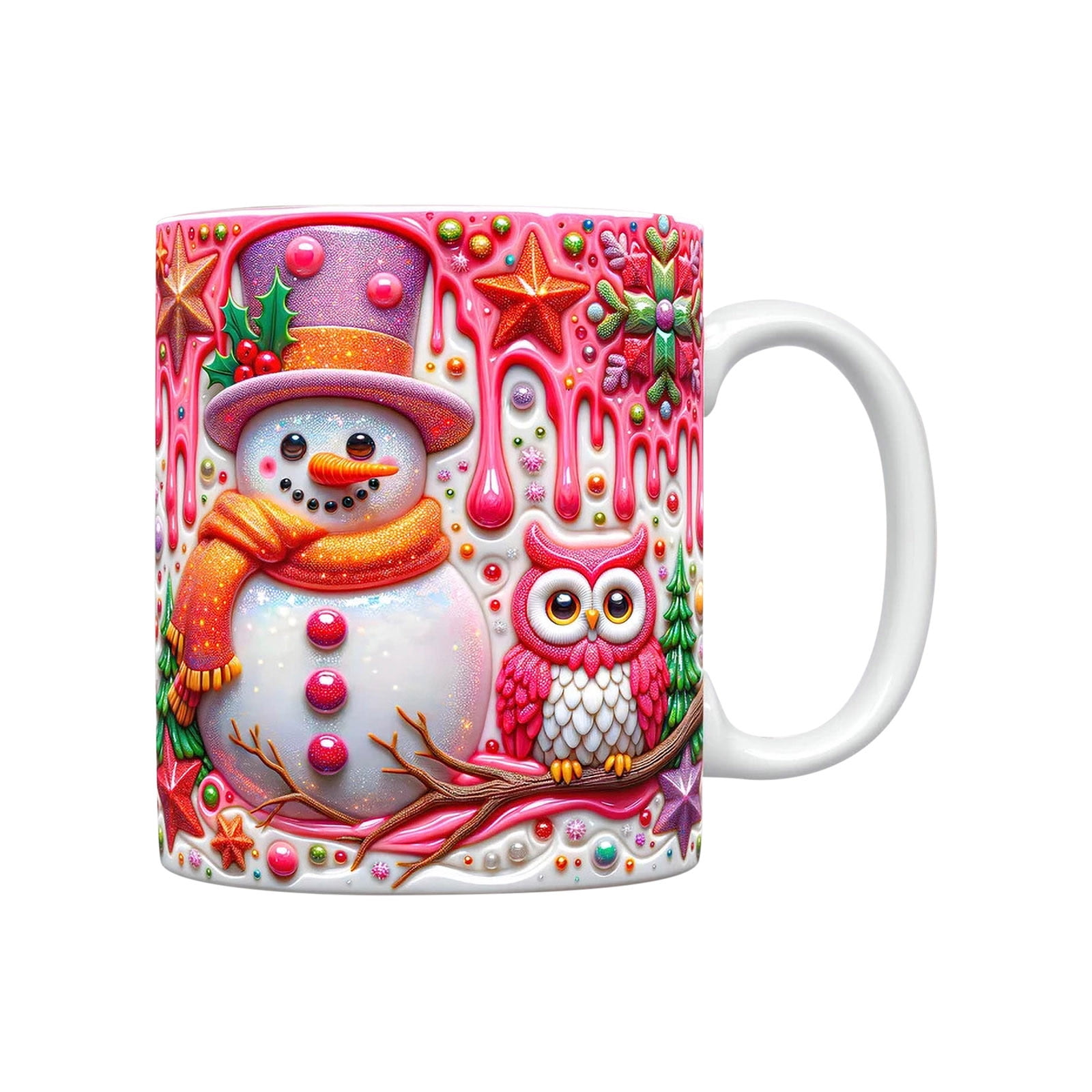 Quinlirra Clearance Christmas Style Coffee Mugs - Large Ceramic ...
