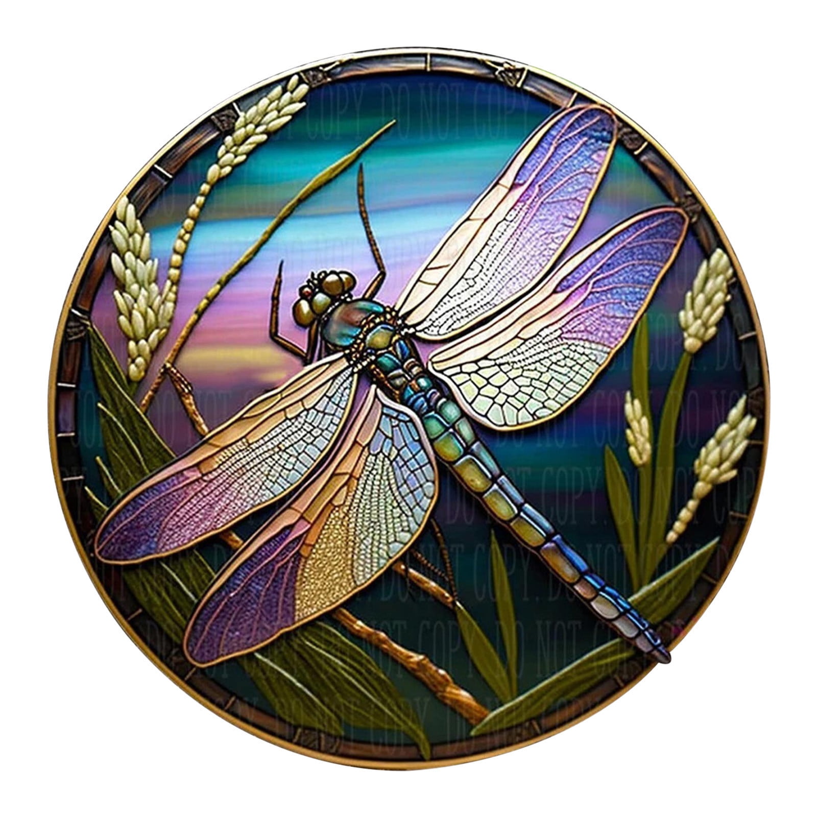 Quinlirra Clearance Decorative Wall Art, Colourful Dragonfly Acrylic ...