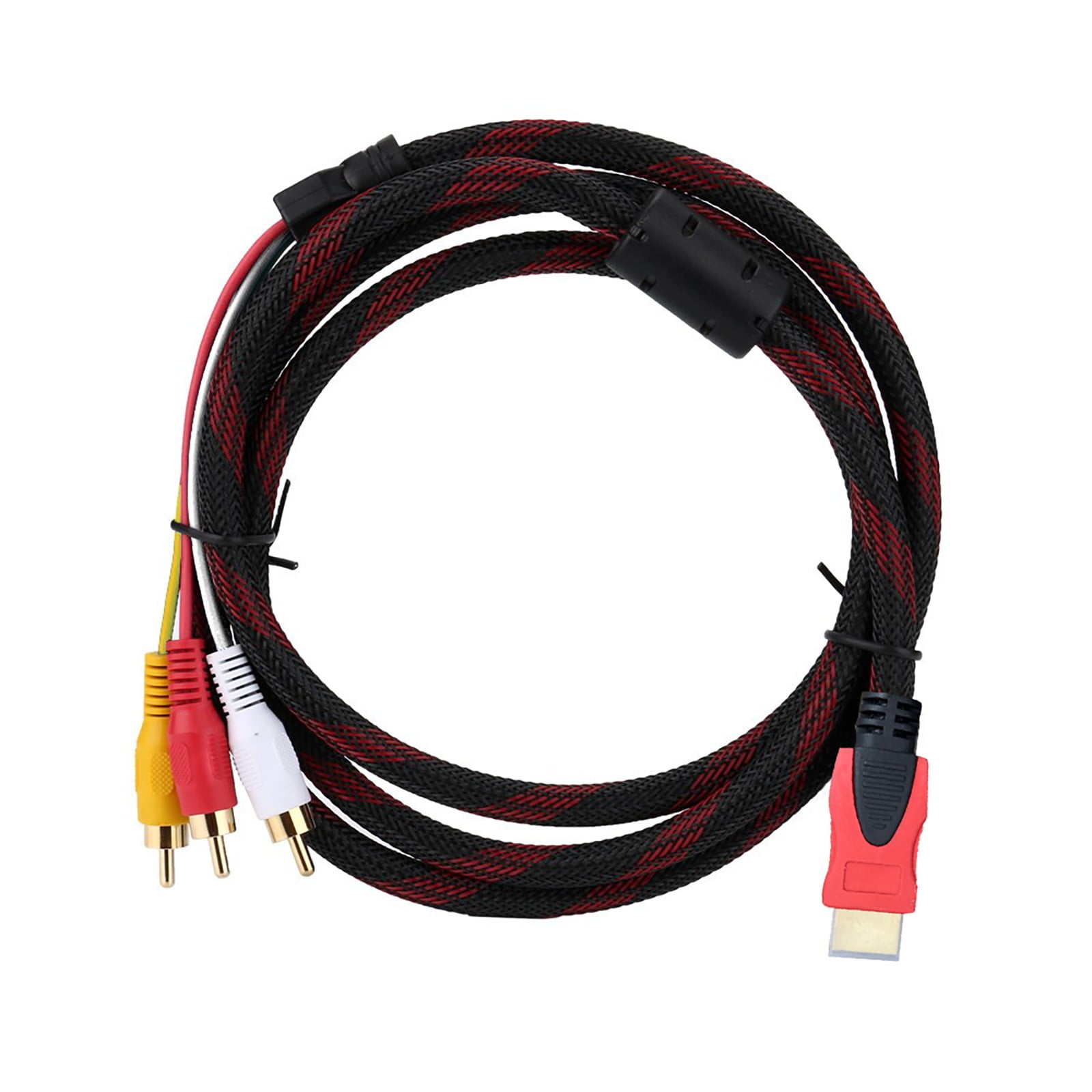 Todaioua HDMI to RCA Cable, 1080P 5ft/1.5m HDMI Male to 3-RCA Video ...