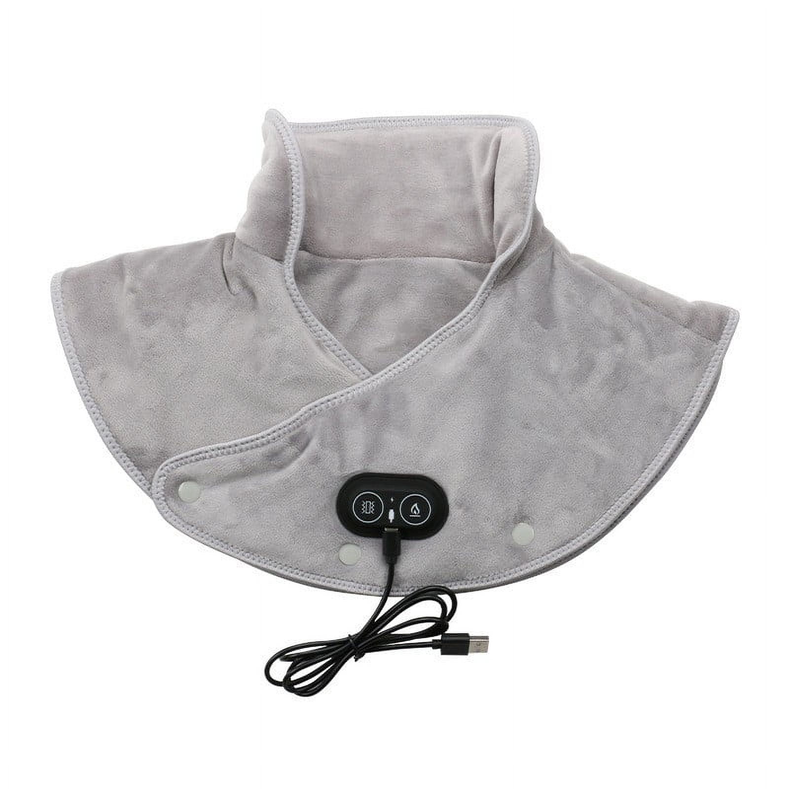 Quinlirra Heated Shoulder Neck Massager with Vibration - USB Powered, 3 ...