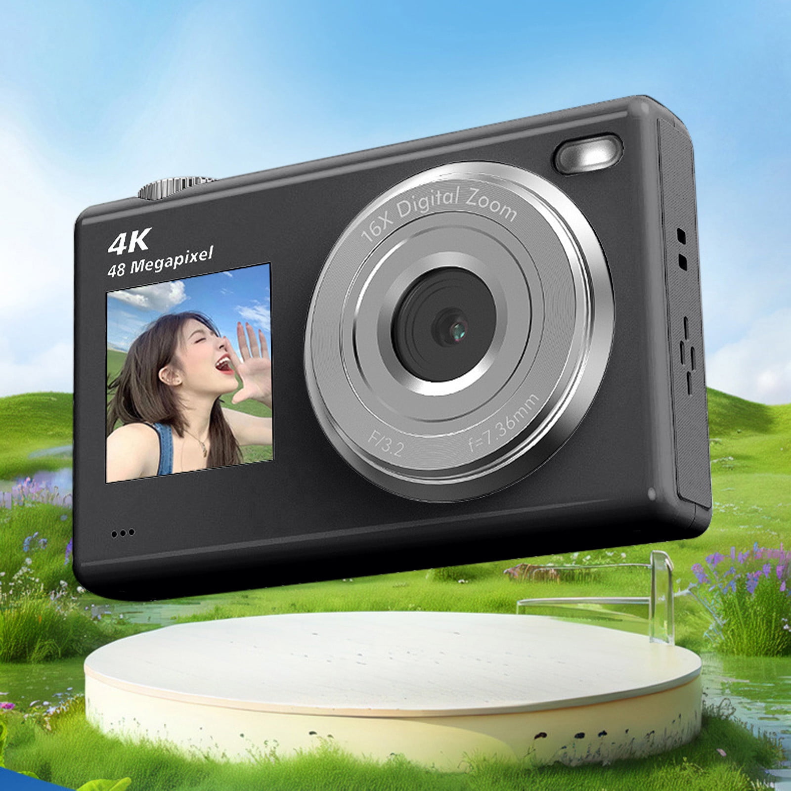 Todaioua High-Resolution Compact Digital Camera 1080P HD Dual Screen ...