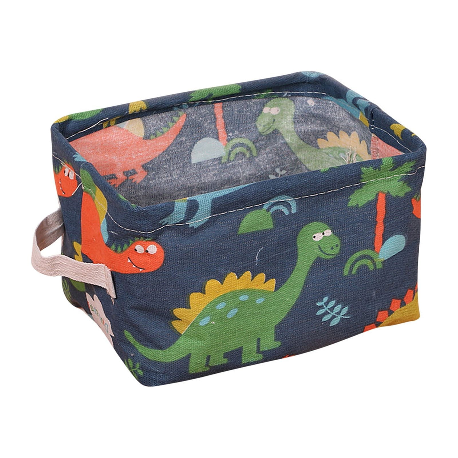 Linen Fabric Collapsible Storage Bins, Washable Storage Box Containers ...