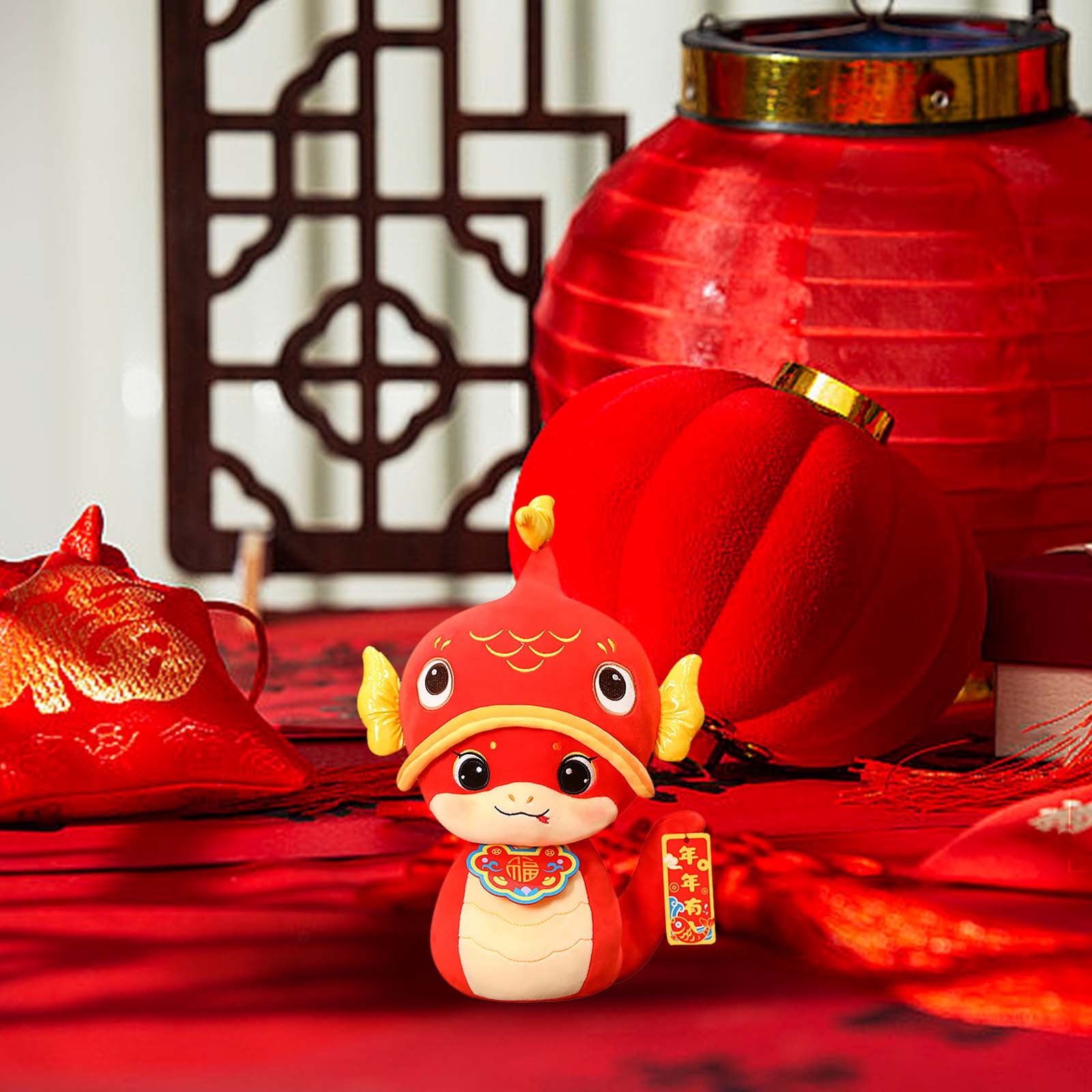 Quinlirra Clearance Lucky Fortune Snake Plush Toy - 2025 Year of the ...