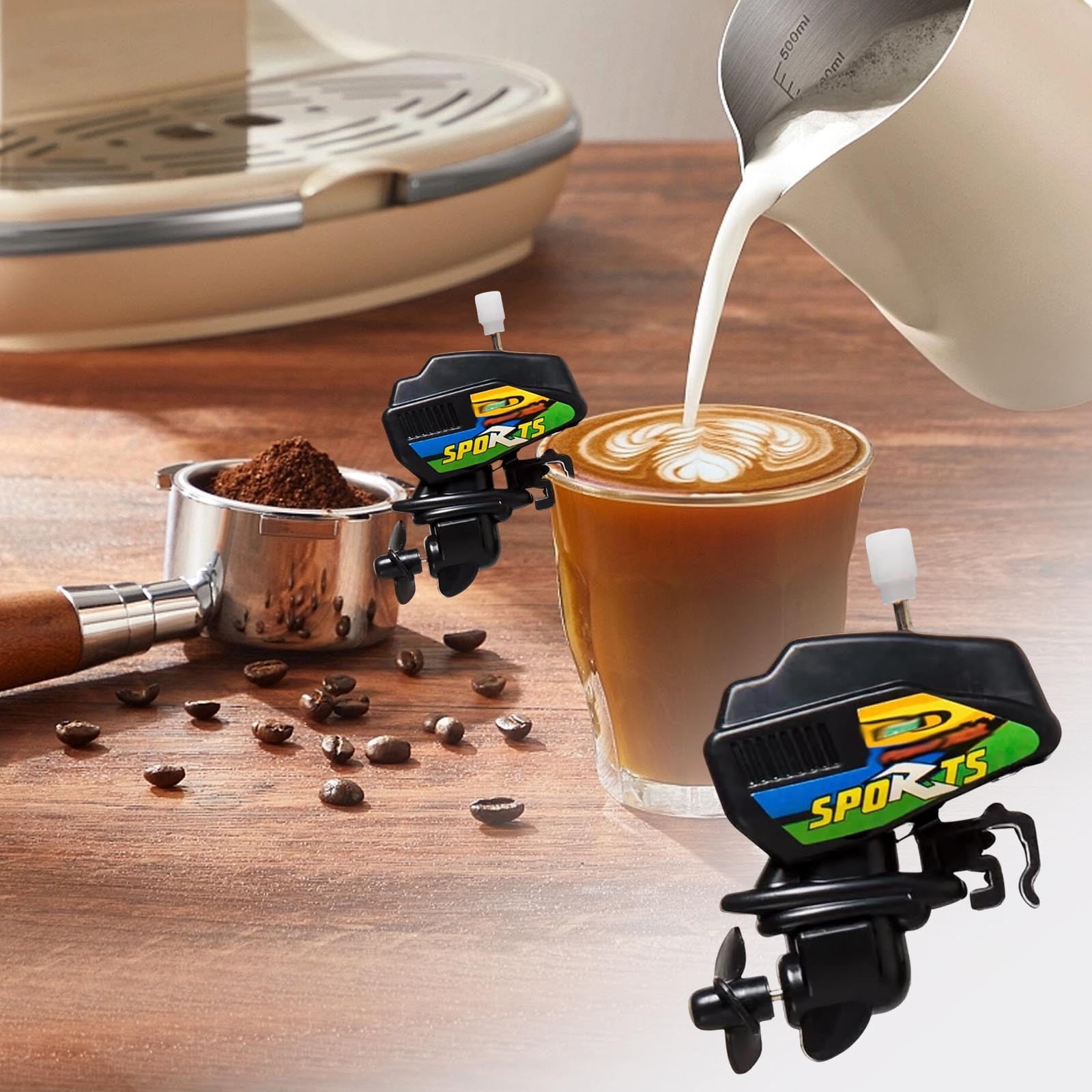 Todaioua Milk Frother Handheld Battery Operated - Electric Whisk Coffee ...