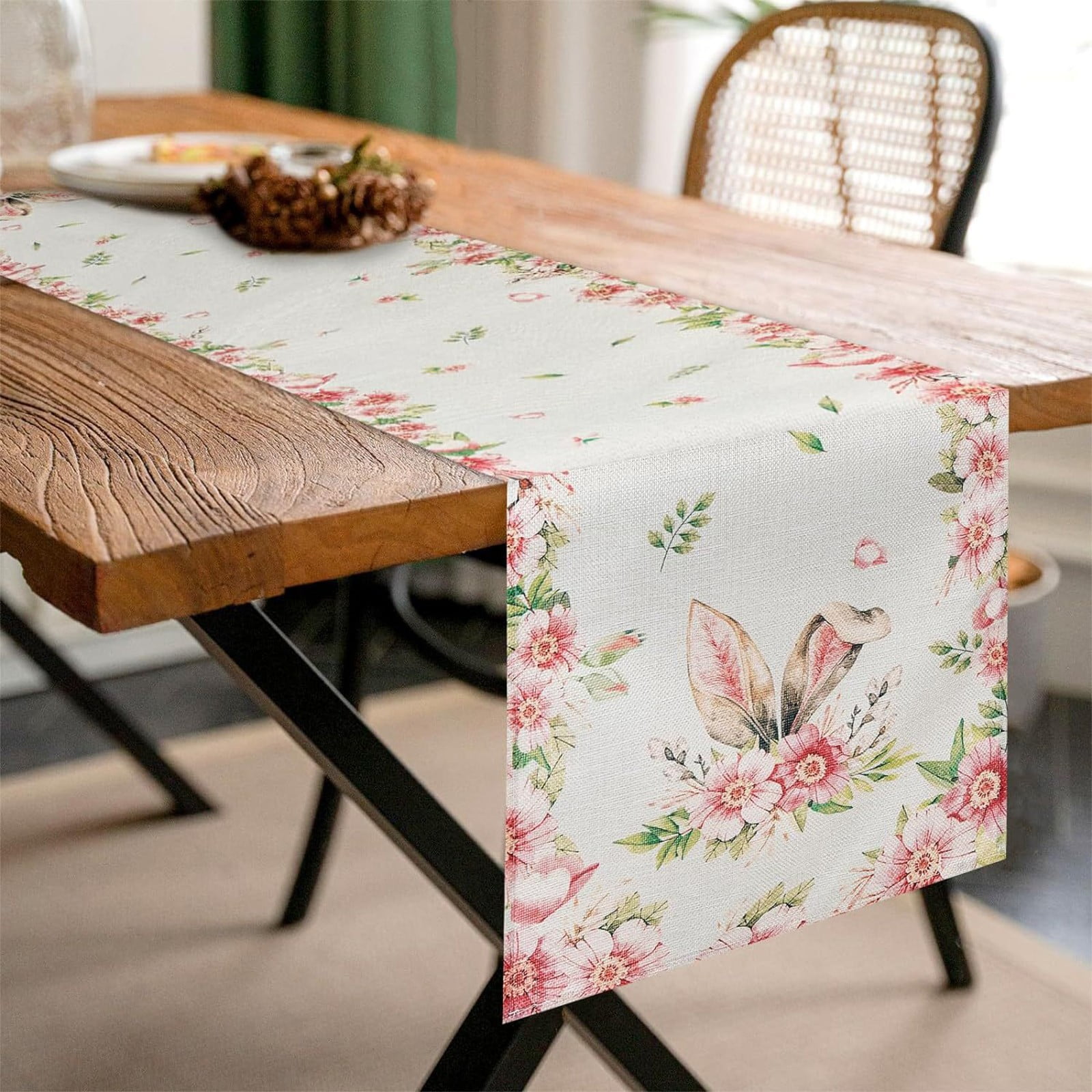 Quinlirra Clearance Rabbit Ear Tablecloth Linen Printed Table Flag ...